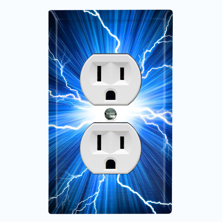 WorldAcc Lightning Landscape & Nature 1 - Gang Duplex Outlet Standard ...