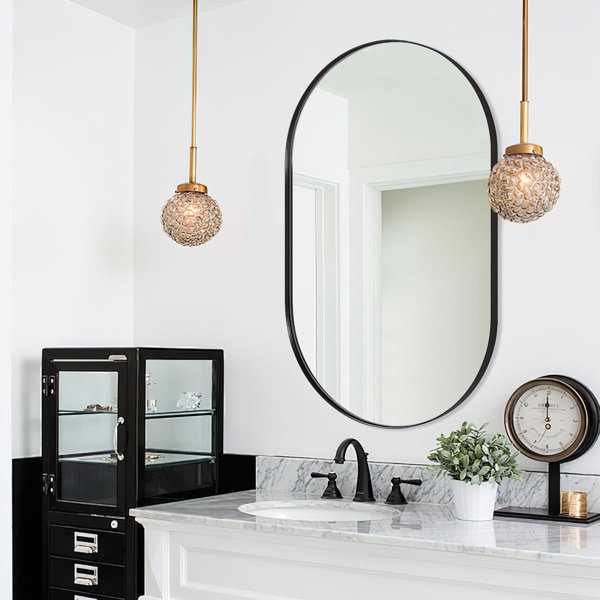 Latitude Run® Kaitlee Contemporary Stainless Steel Framed Pill ...