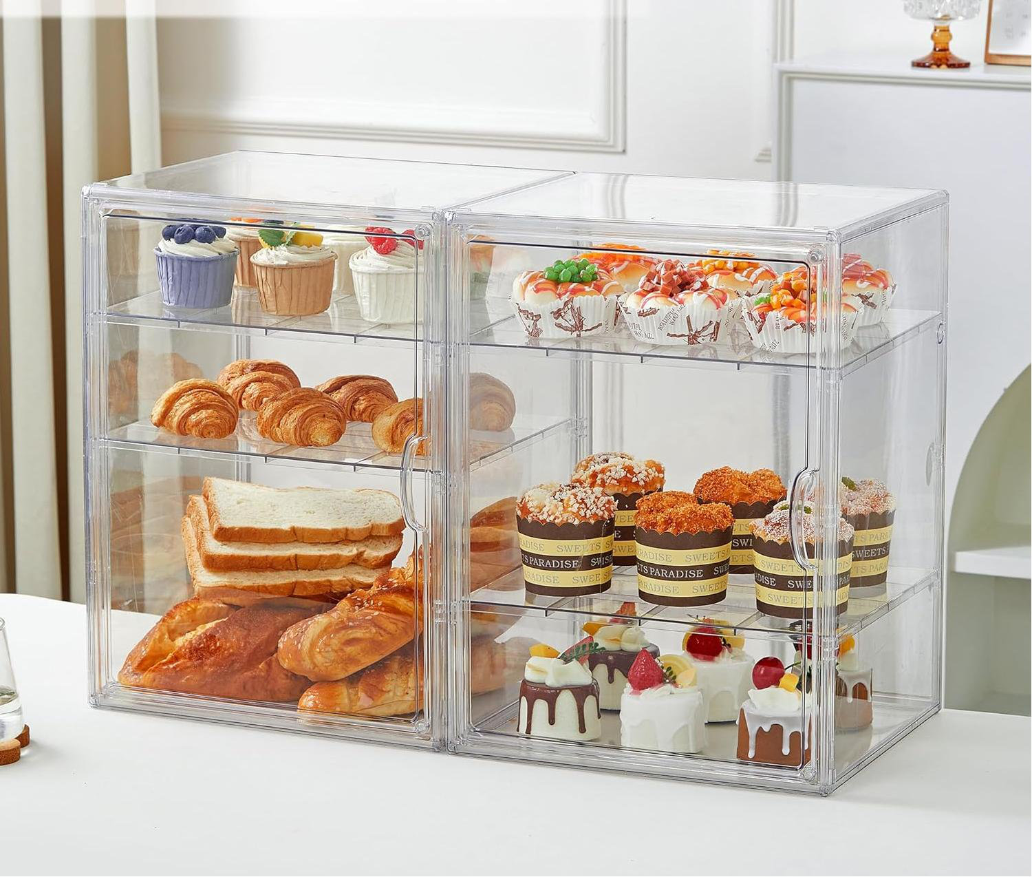 Brayden Studio® Pastry Bakery Display Case Bread Box For Kitchen ...