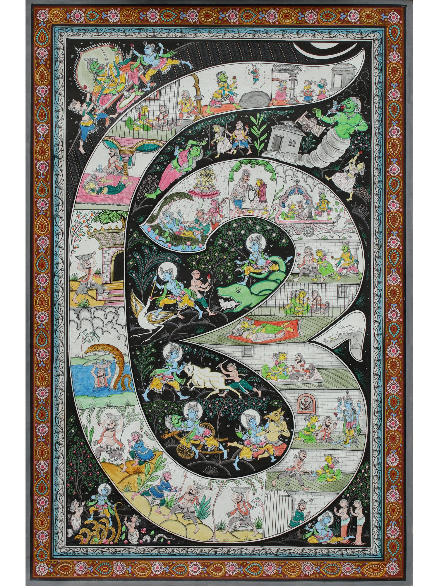 Exotic India Shri Krishna'S Life Story Inside The Aum (Om ...