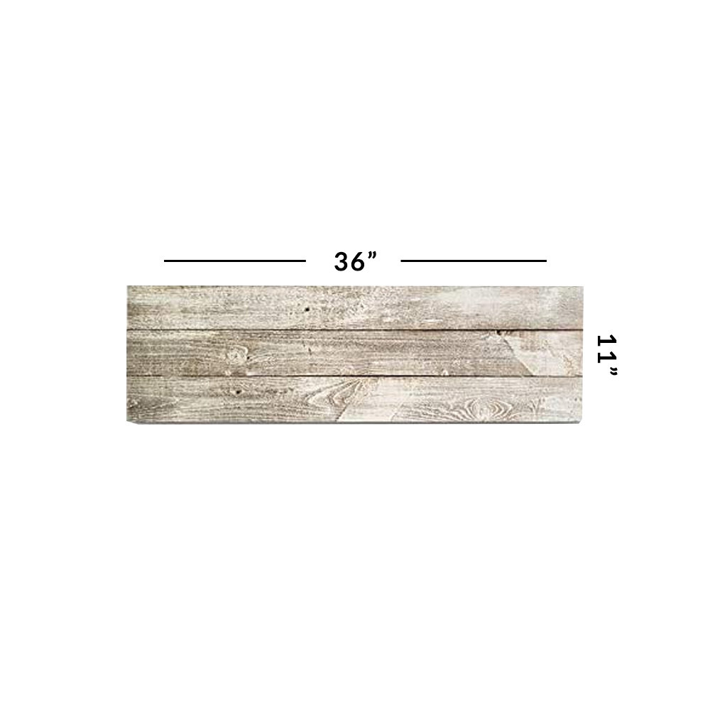 Gracie Oaks Diy Blank Rustic Weathered Wood Signs (whitewash, 11"x36 ...