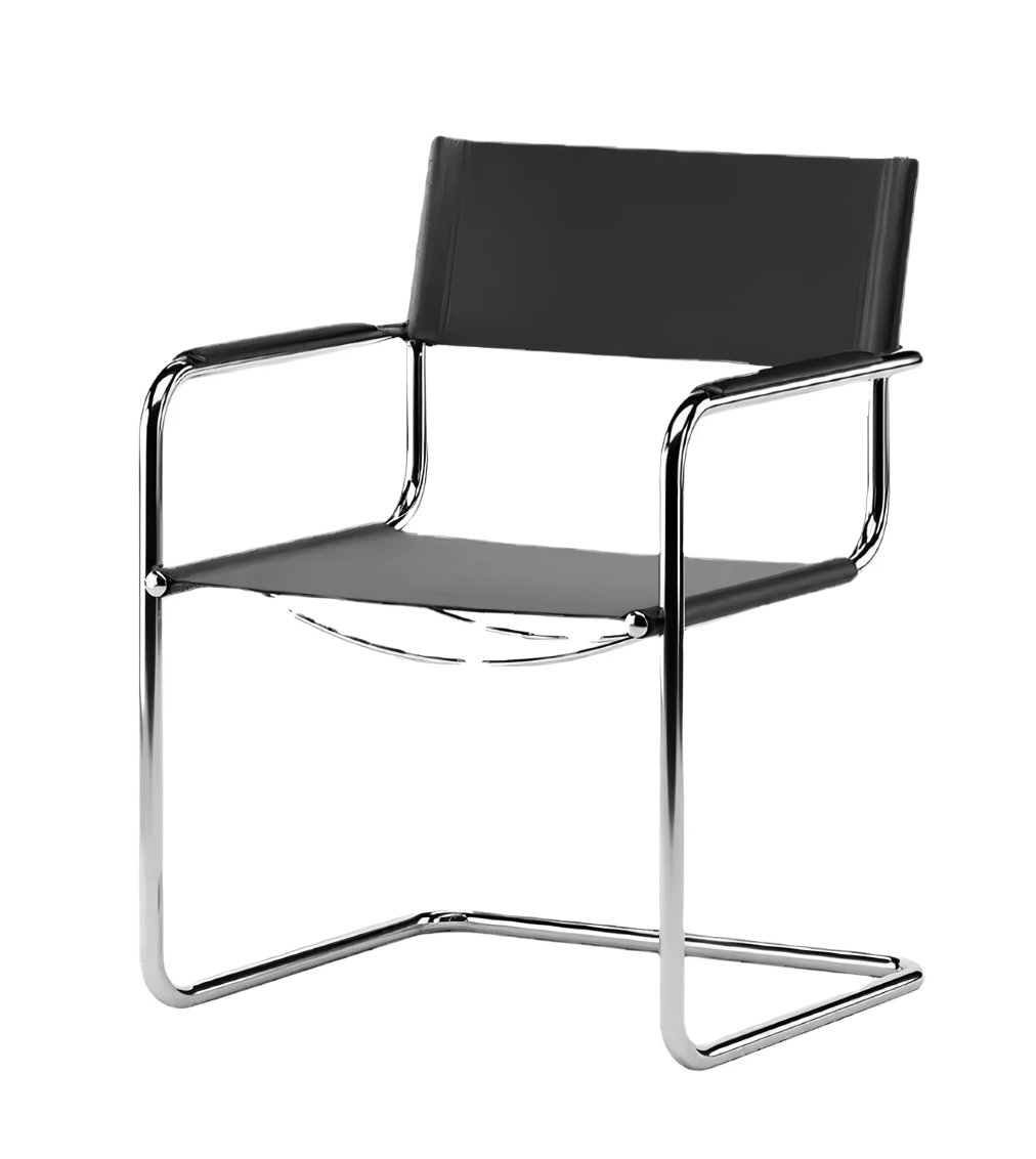 Latitude Run® Saddle Leather Accent Chair, Faux Leather Dining Chair ...