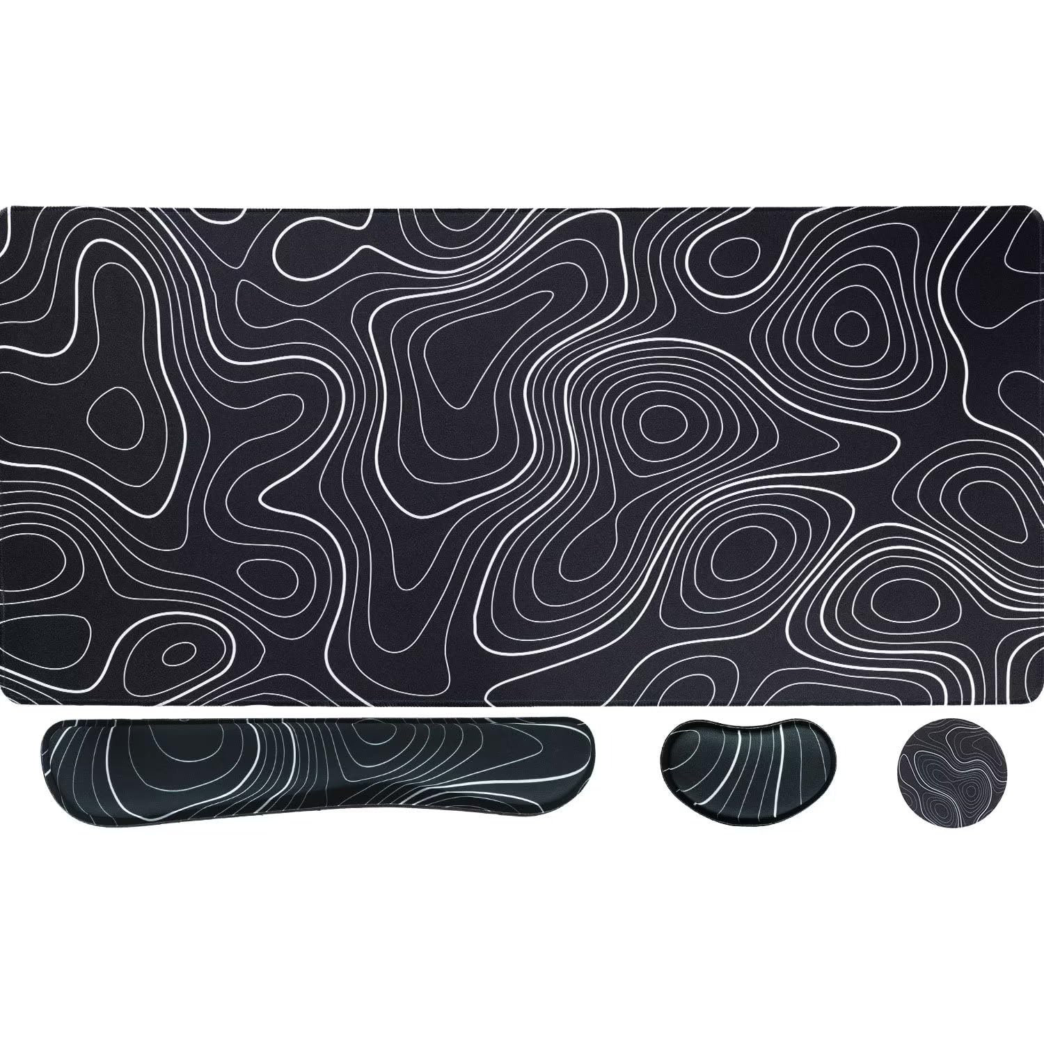 Latitude Run® Large Gaming Mouse Pad And Wrist Rest, Keyboard And Mouse ...