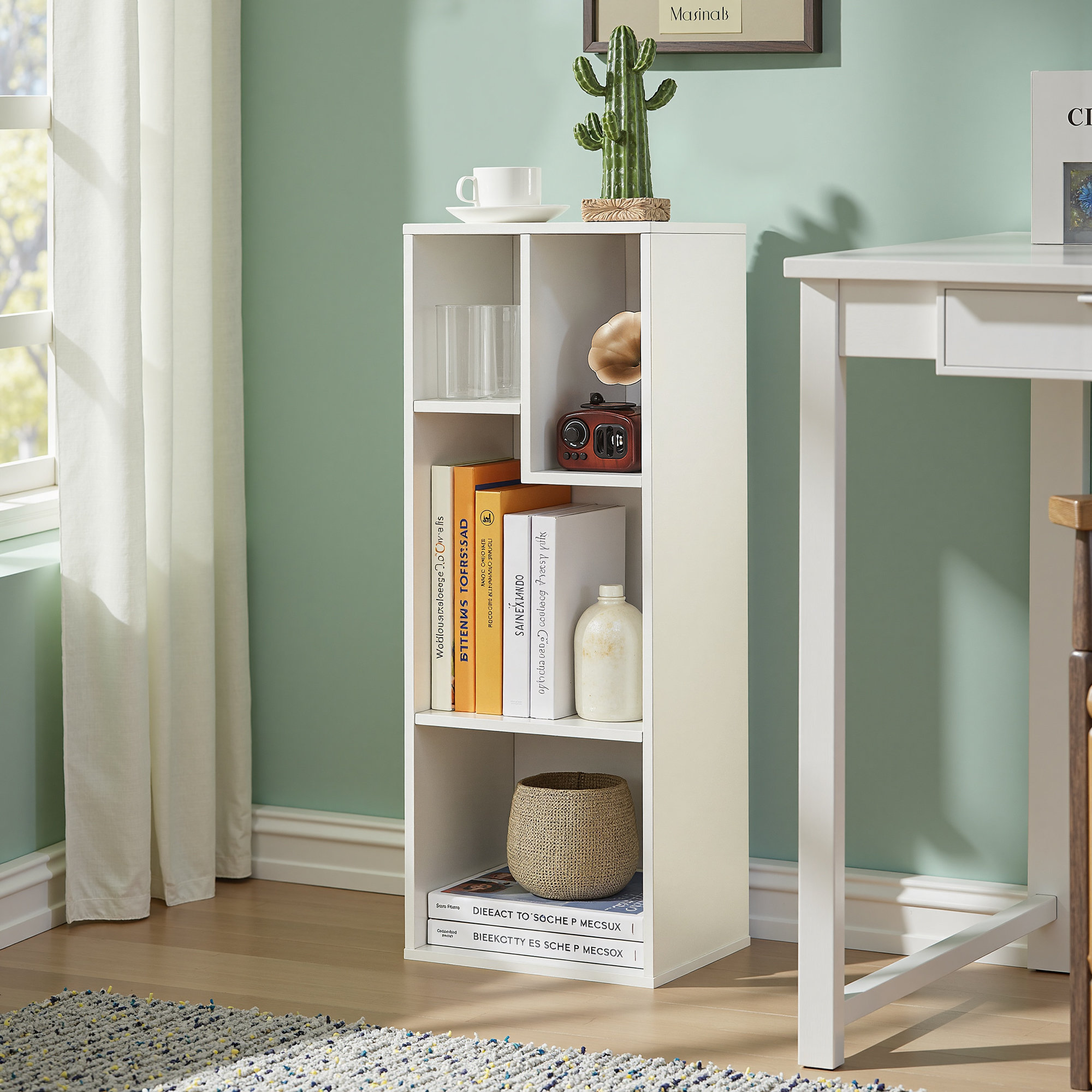 Ebern Designs Rannoch 4-Layer Irregular Open Shelf Bookcase & Reviews ...