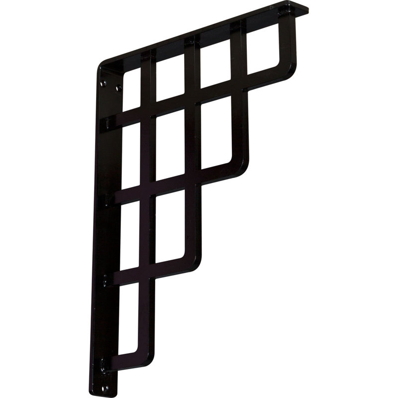 Ekena Millwork Diane Wrought Iron Bracket, (Single center brace) | Wayfair