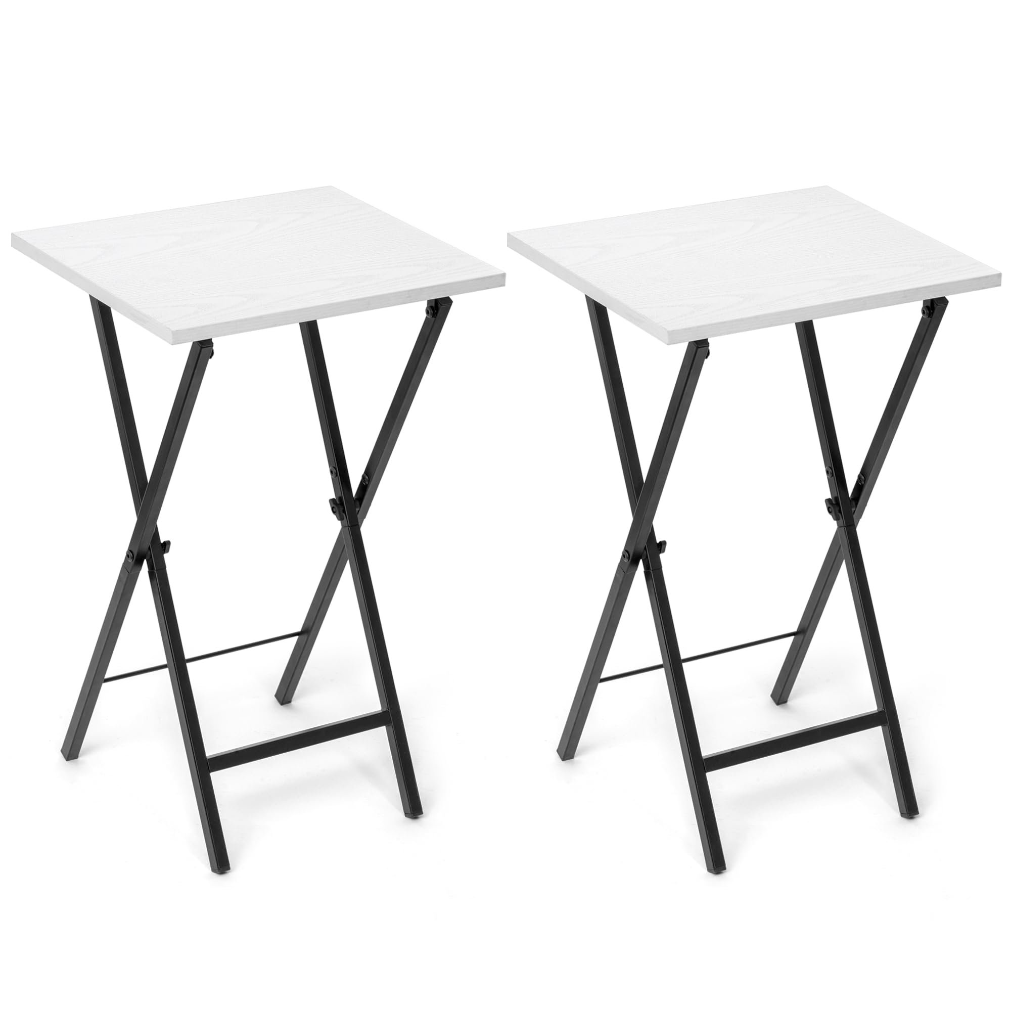 Latitude Run® Compact Folding Tv Tray Table - Stylish, Portable, Space ...