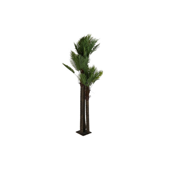The Seasonal Aisle 250cm Faux Palm Tree in Planter | Wayfair.co.uk