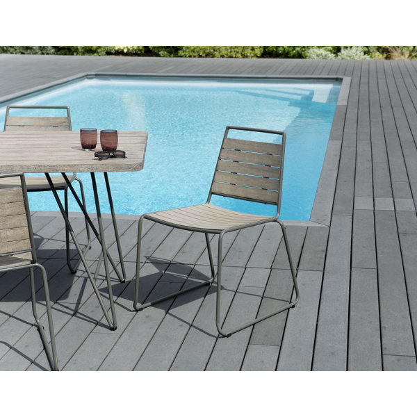 Dakota Fields Worden Patio Dining Side Chair with Cushion | Wayfair.co.uk