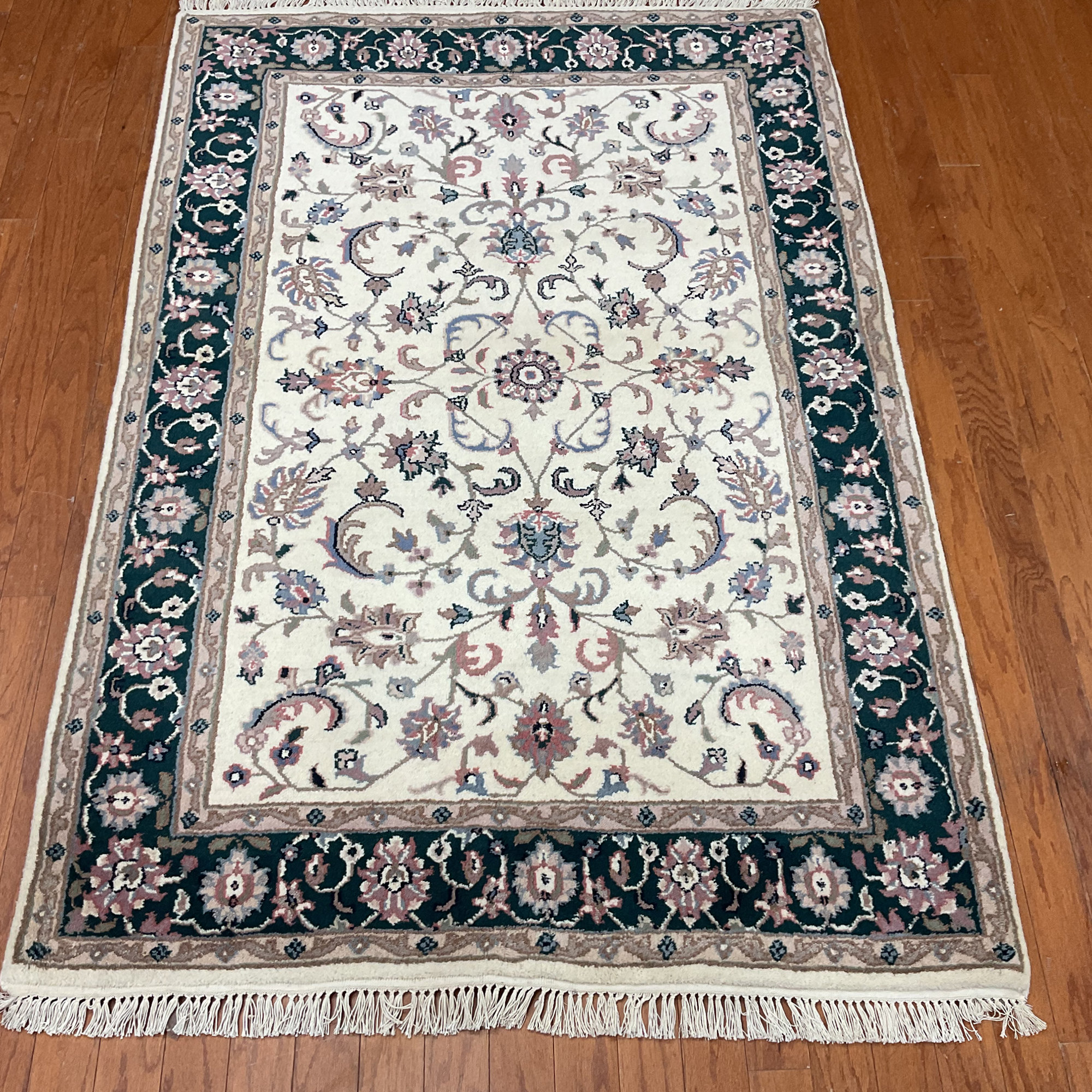 Canora Grey Handmade Kashan Wool Rug | Wayfair