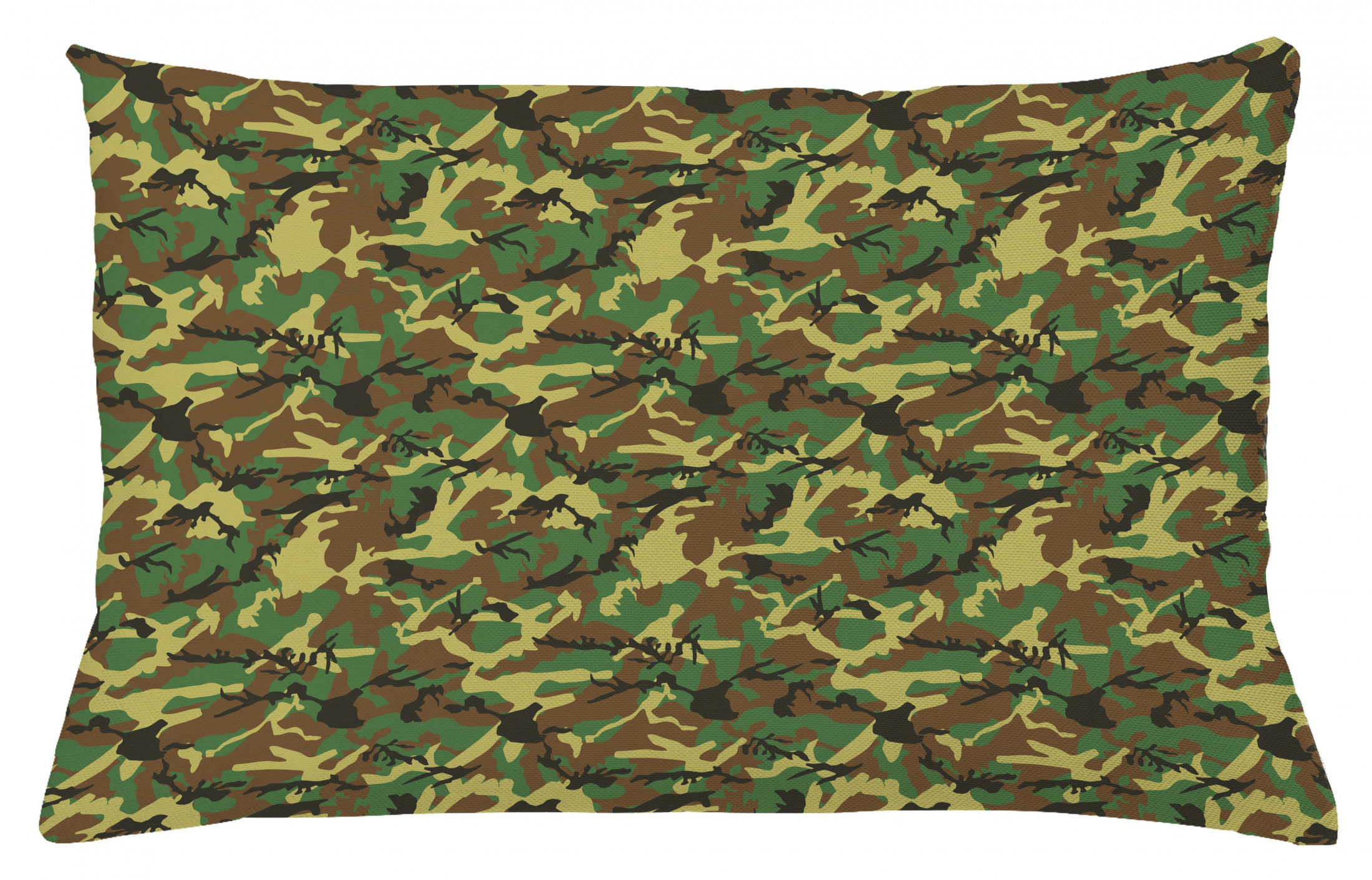 Ambesonne Camo Indoor / Outdoor Camouflage Lumbar Pillow Cover | Wayfair