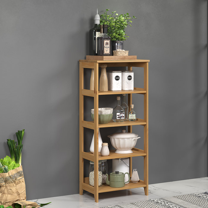 Ebern Designs Kermina Arona Solid Wood Shelving Unit & Reviews | Wayfair