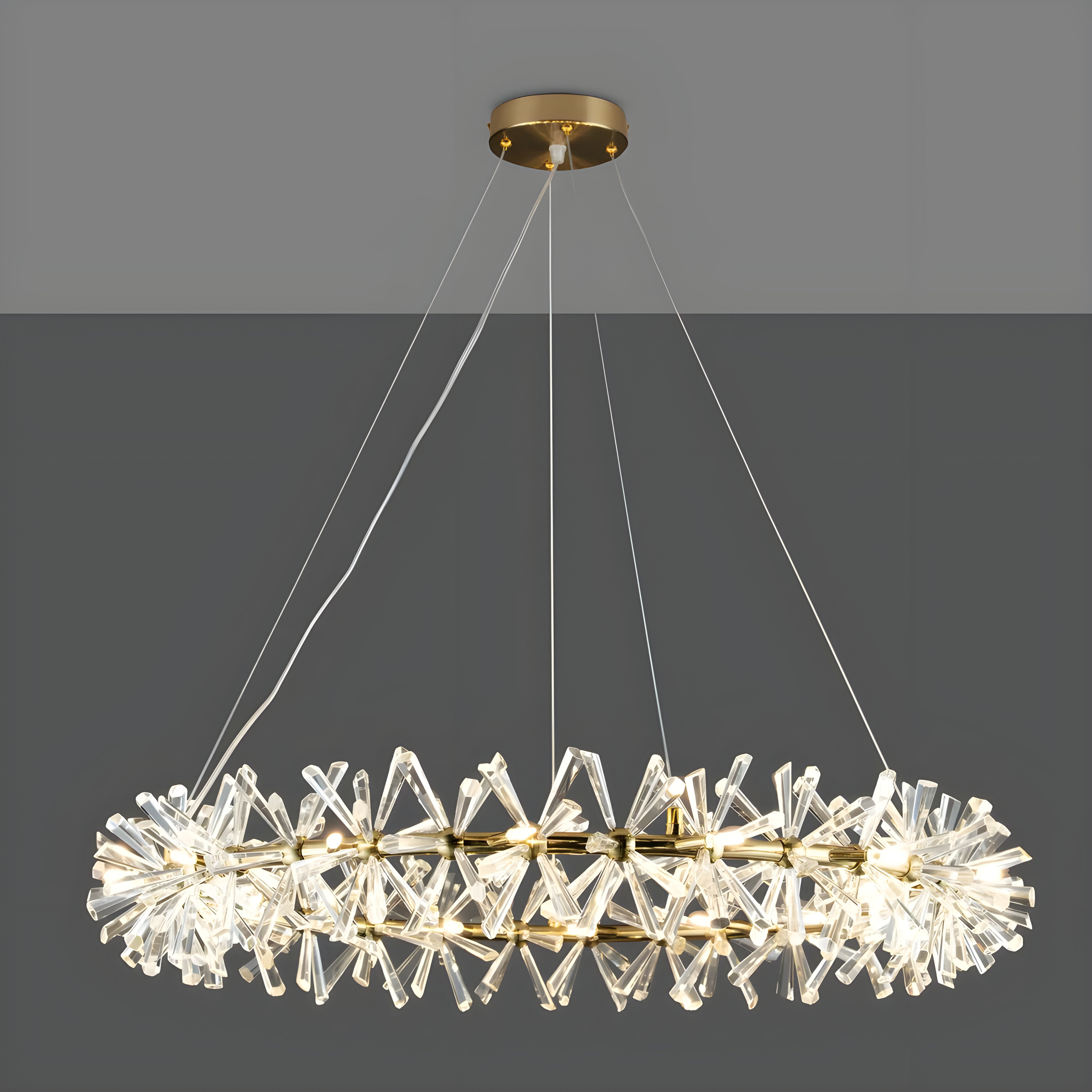Mercer41 Gowdy 1 - Modern Crystal Dandelion Chandelier – Fireworks ...