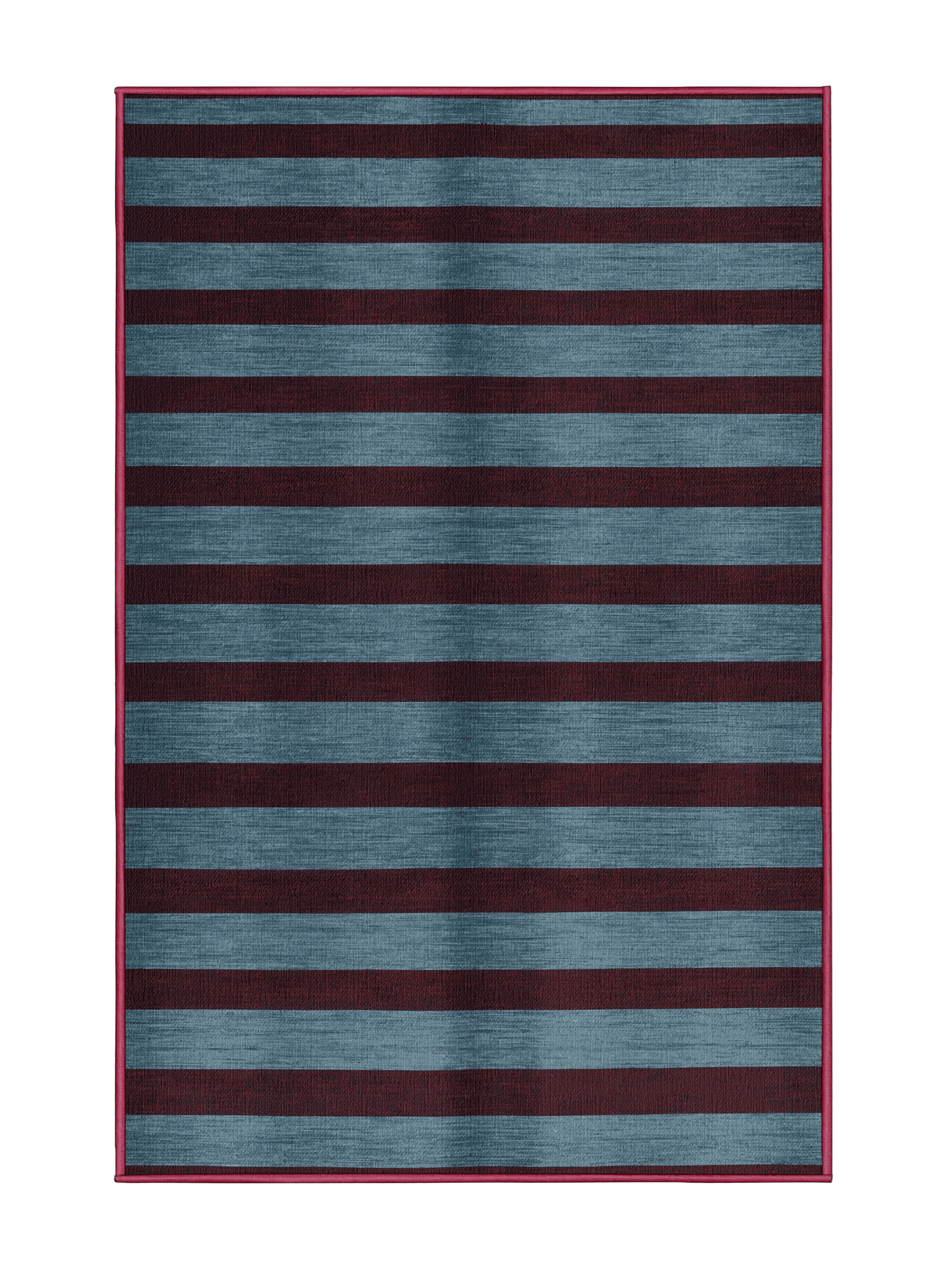 Hokku Designs Machine Washable Horizontal Stripes Red Area Rug | Wayfair