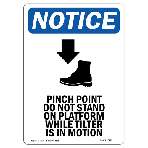 SignMission Pinch Point Do Not Sign with Symbol | Wayfair