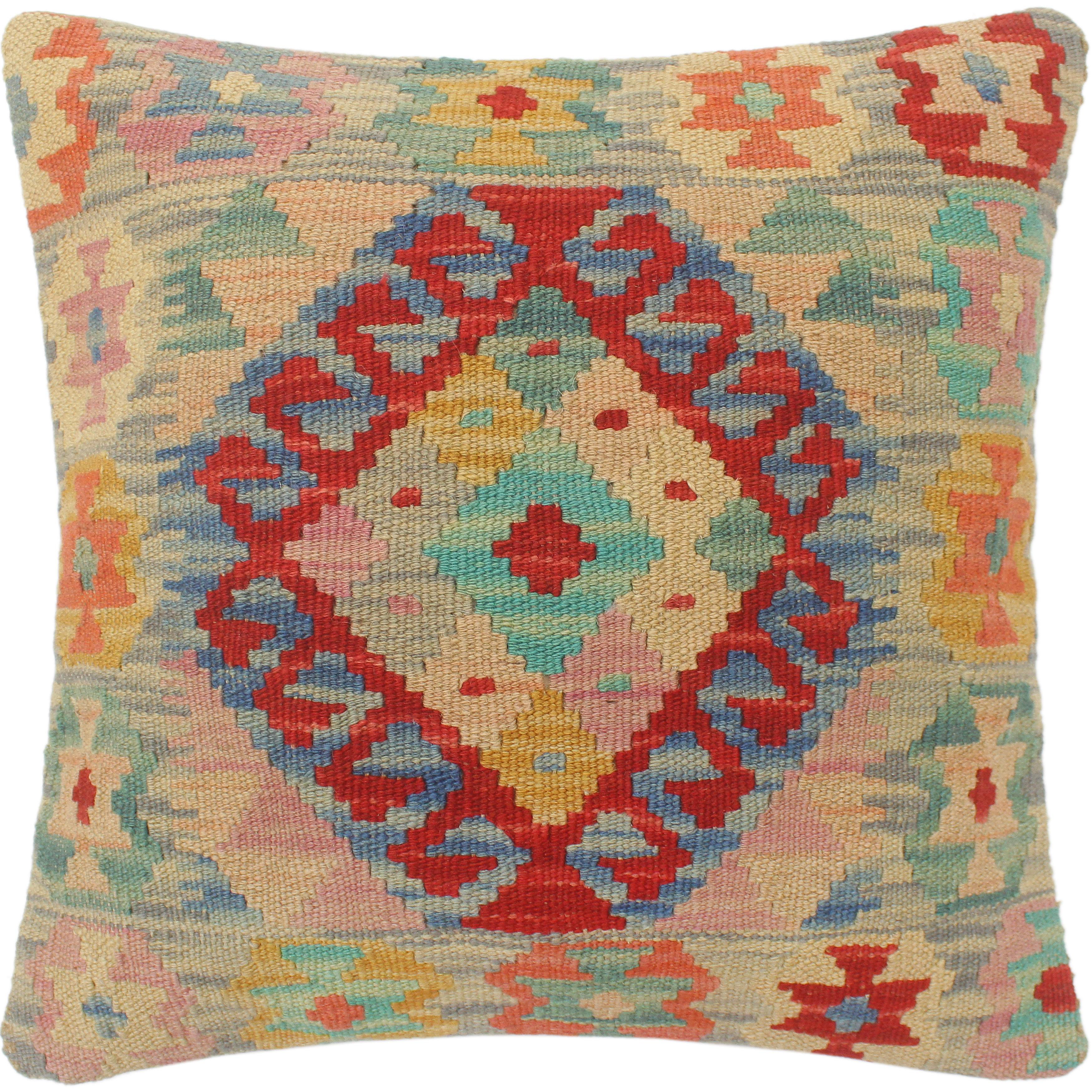 Arshs Fine Rugs Shabby Elegance Turkish Hand Woven Kilim Pillow | Wayfair