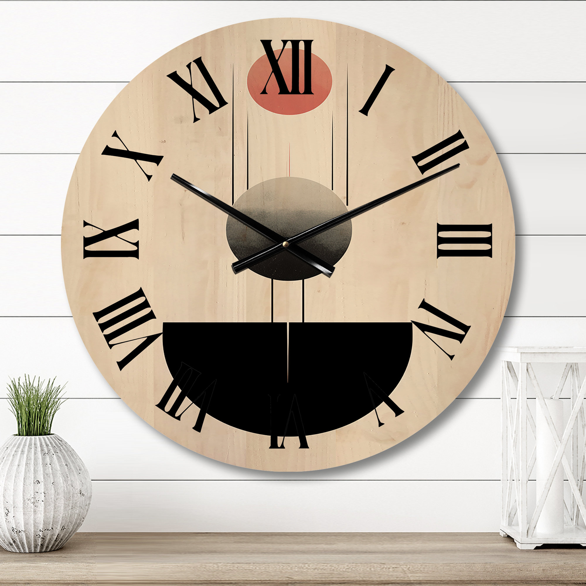 East Urban Home Lovely Moon Rhythms Retro Geometric Minimalism III ...