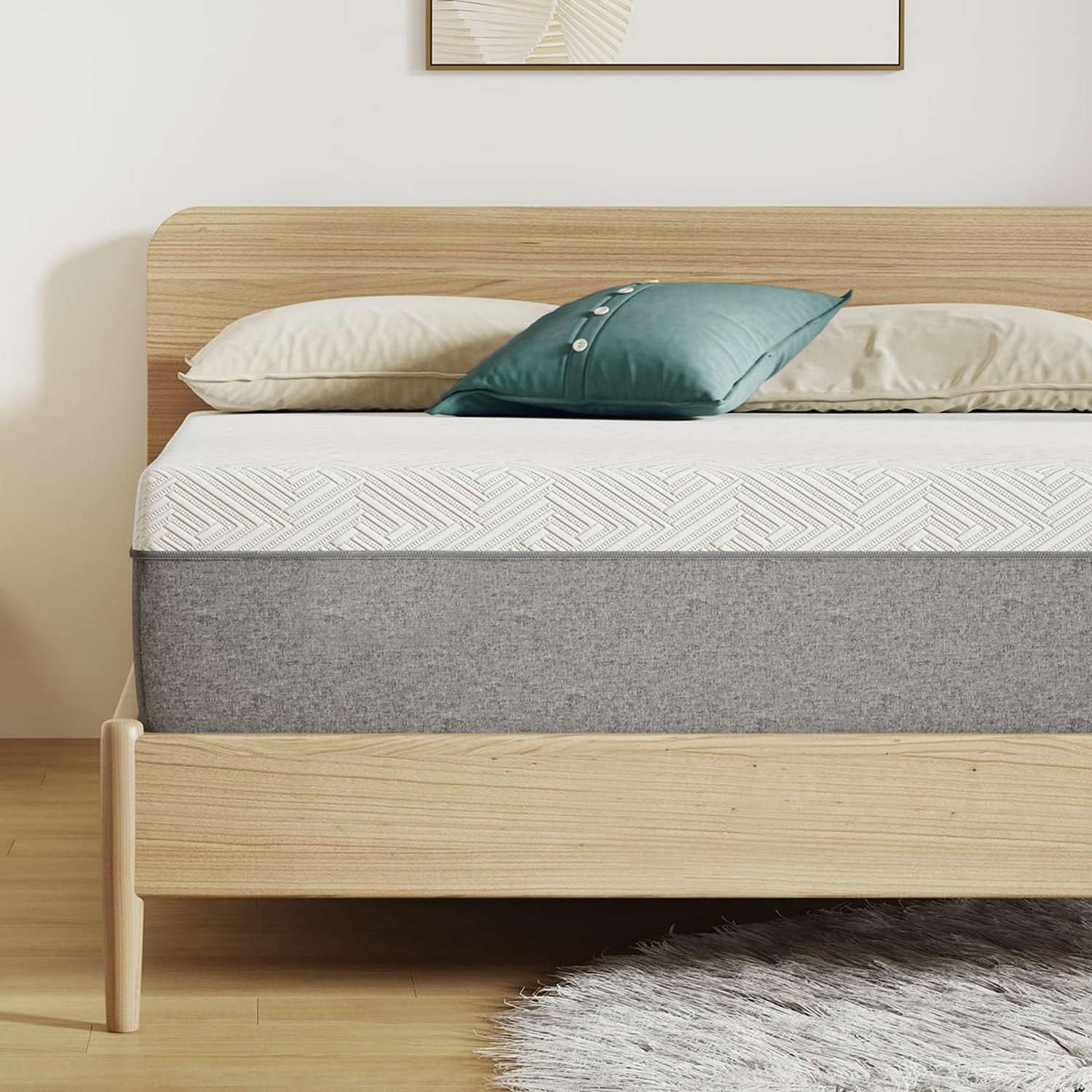 Alwyn Home Mattress, Grey Gel Memory Foam For Cool Night & Pressure ...