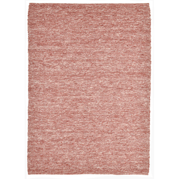 Theko Hand Woven Wool Red Indoor Rug | Wayfair.co.uk
