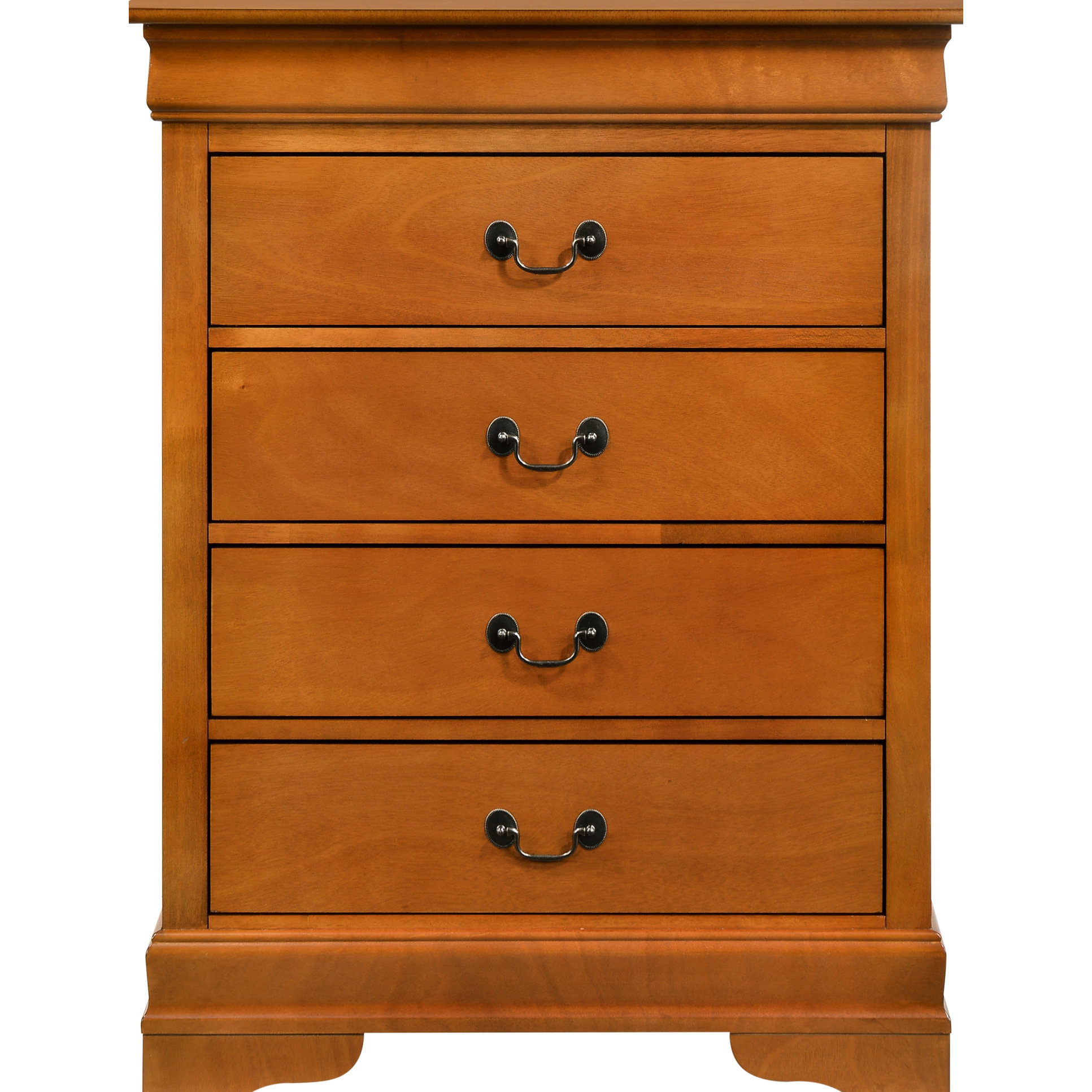 World Menagerie Oak 4 Drawer Bedroom Chest By Glory Furniture G3160 ...