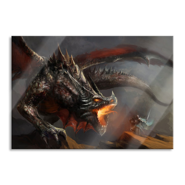 Happy Larry Glass art | Mural on real glass | Fight between man and ...