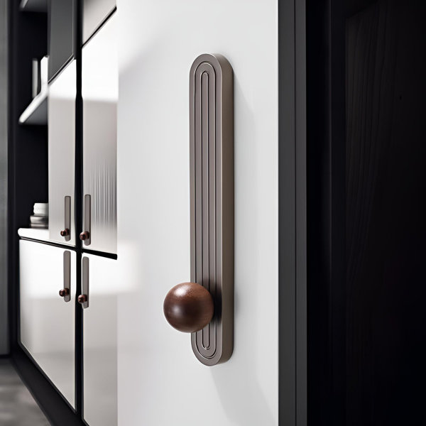 Infinitee Green Modern Minimalist Cabinet Door Handle, Metal + Solid ...