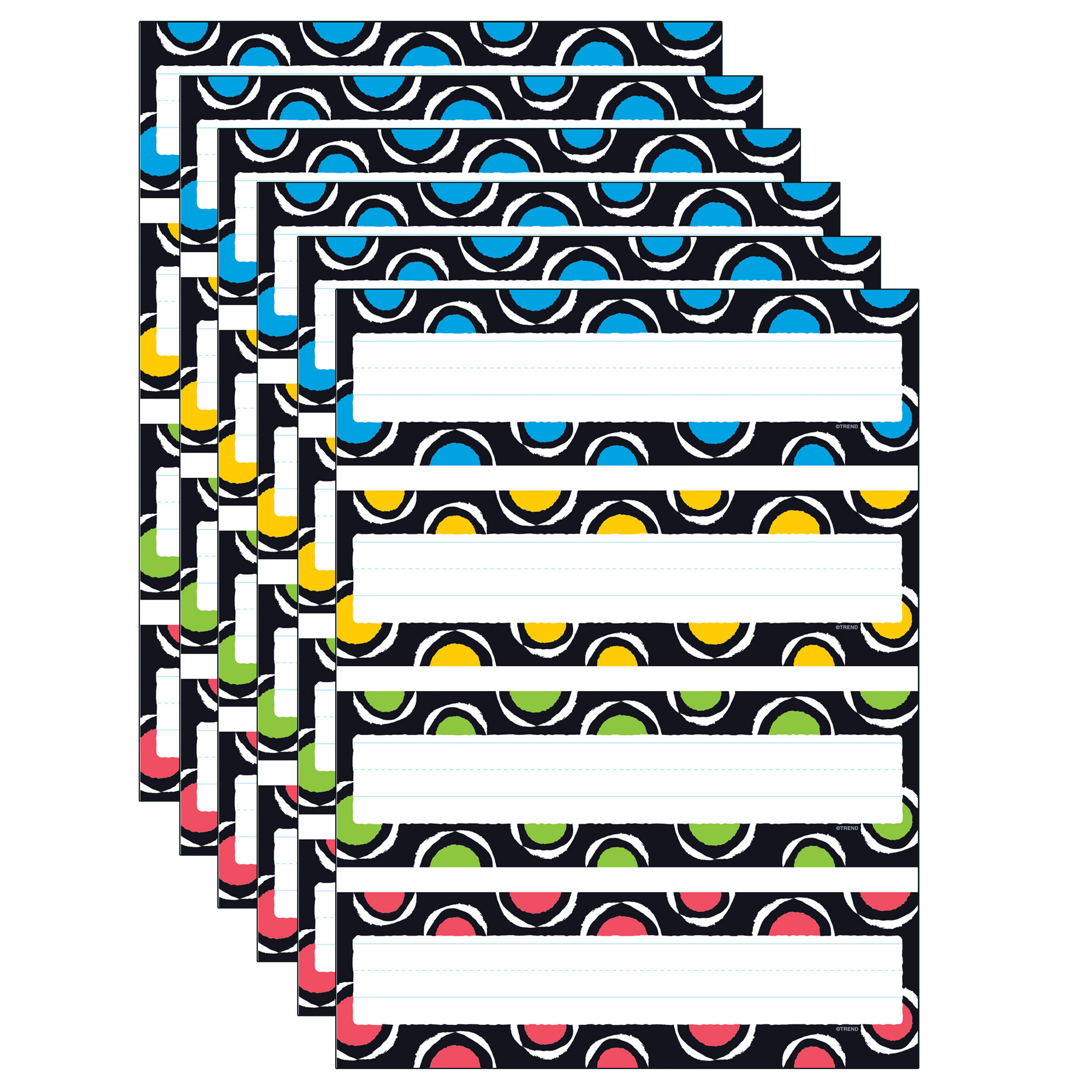 TREND enterprises, Inc. Trend Bold Strokes Circles Desk Toppers Name ...