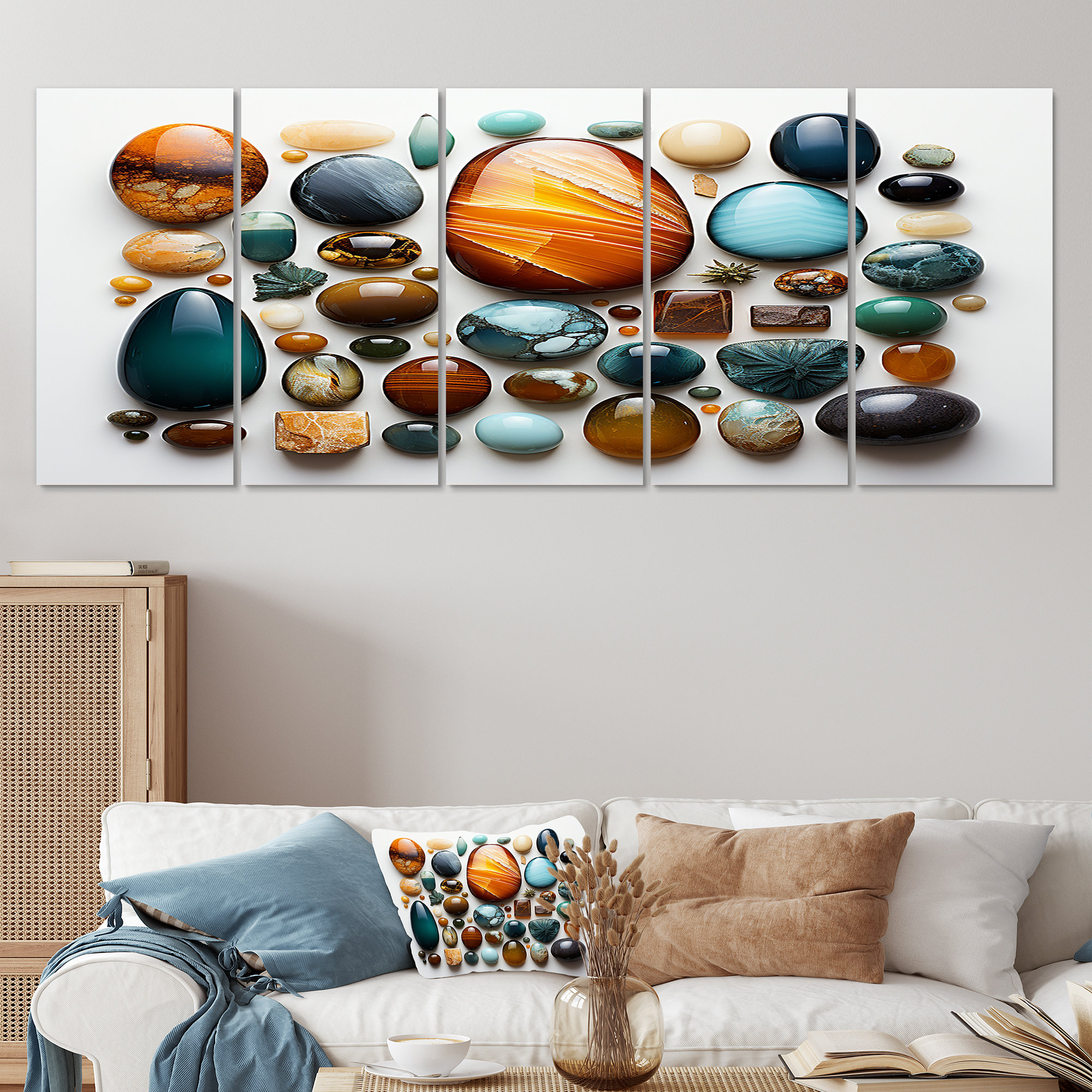 Design Art Collection Of Turquoise Stones And Minerals II - Spiritual ...