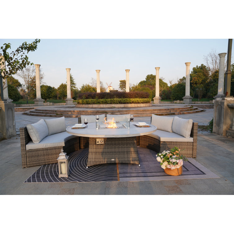 Red Barrel Studio® 6 - Person Outdoor Seating Group with Cushions | Wayfair