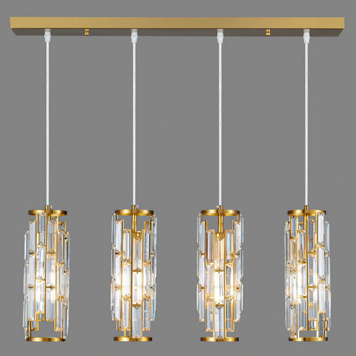 Mercer41 4 Light Modern Pendant Light Adjustable Pendant Light Fixture ...