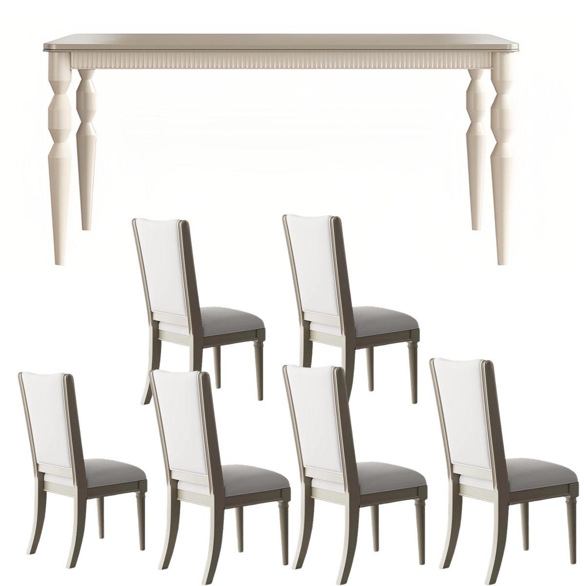 Greyleigh American Light Luxury And Simple Dining Table Rectangular Dining Set | Wayfair