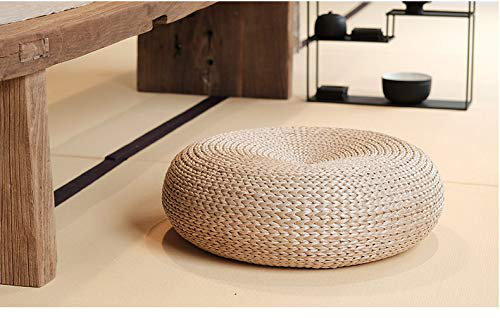 Bay Isle Home™ Handmade Straw Floor Pouf Cushion | Wayfair