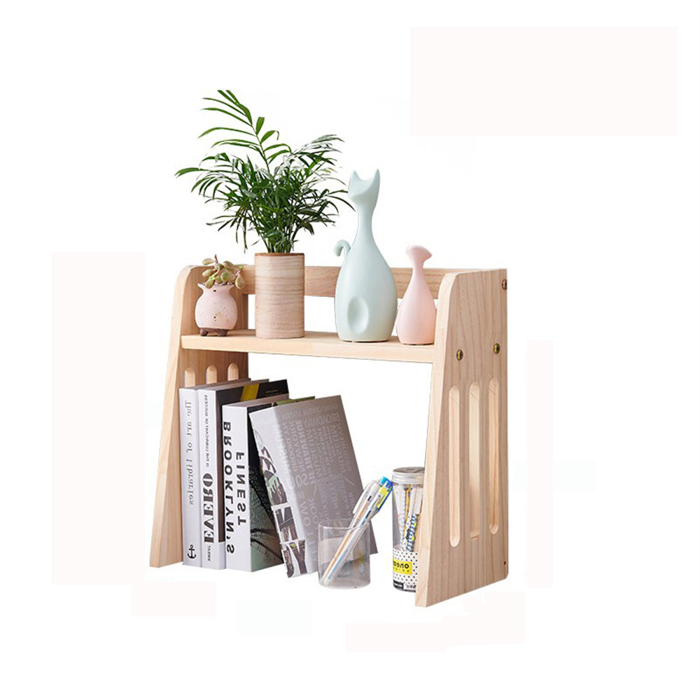 Hokku Designs Creative Solid Wood Children's Desktop Storage Bookshelf ...