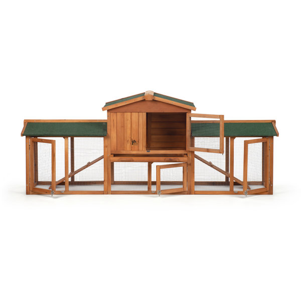 Archie & Oscar™ Lovern Weather Resistant Rabbit Hutch with Ramp | Wayfair