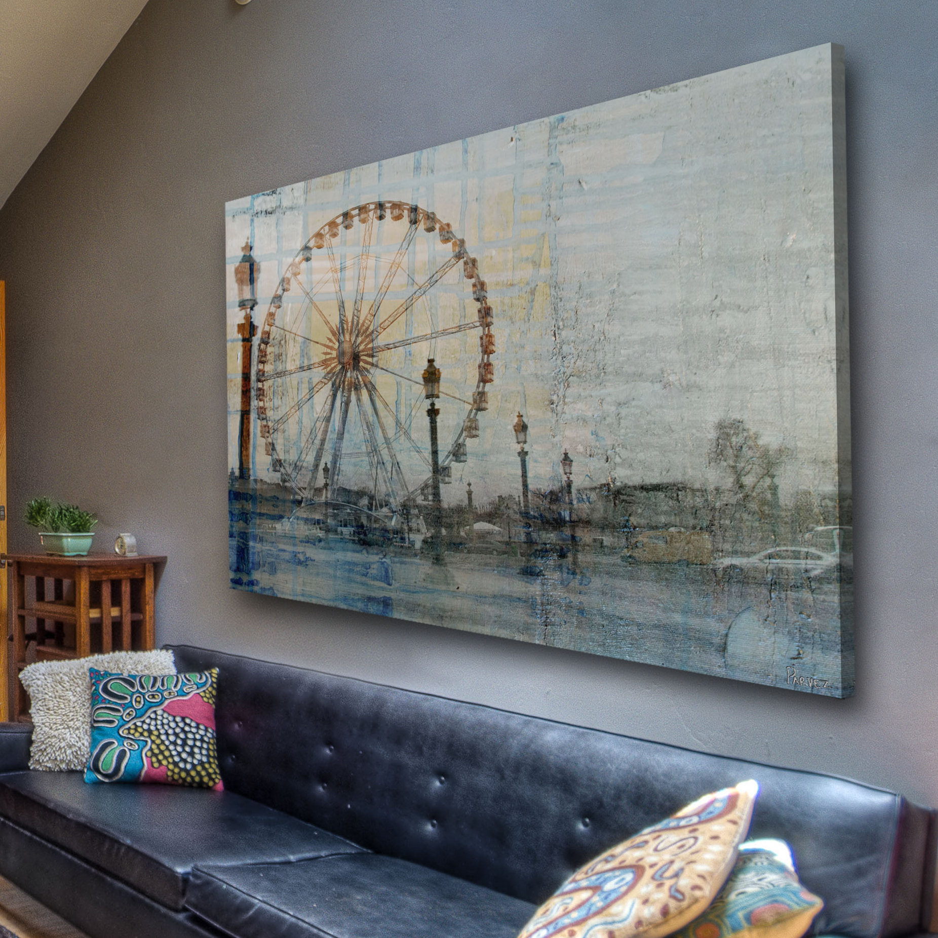 Parvez Taj 'Carosello' by Parvez Taj Painting Print on Wrapped Canvas ...