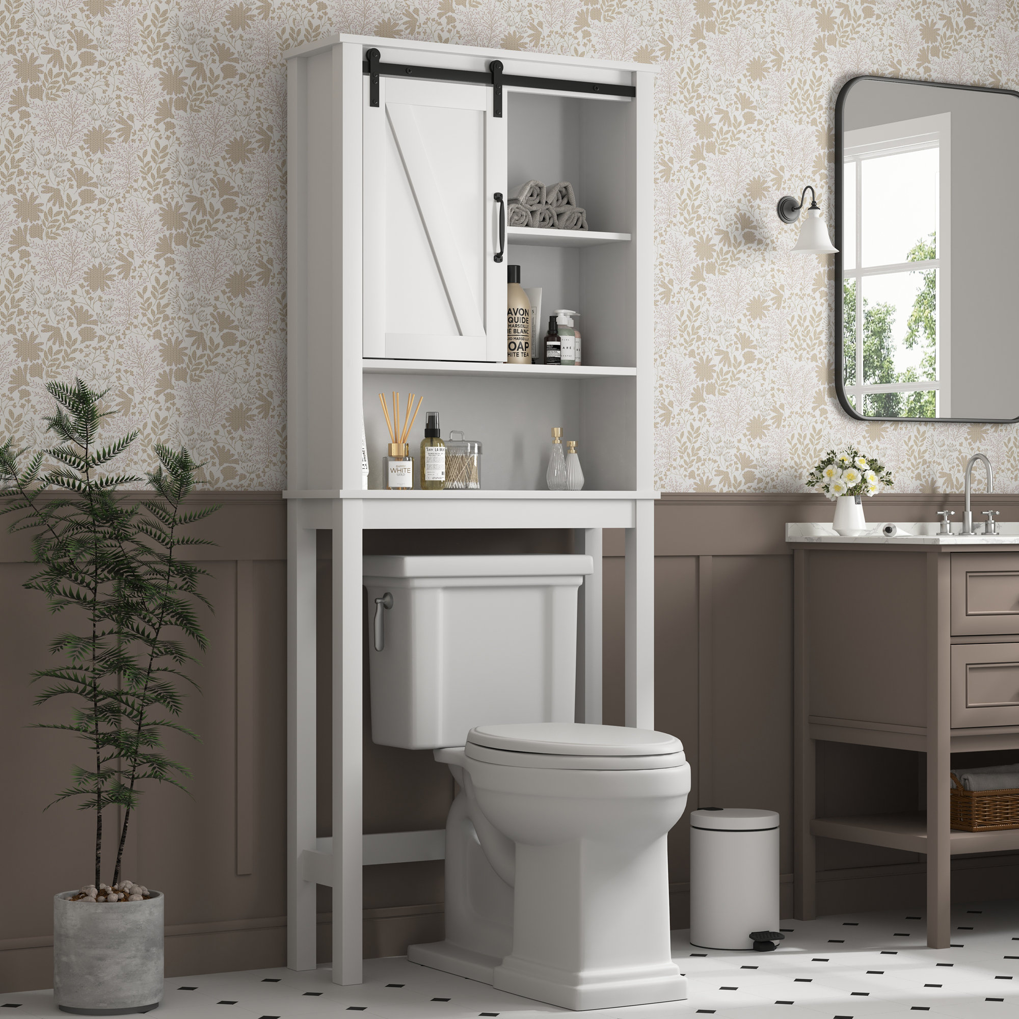 Gracie Oaks Over-the-Toilet Storage Cabinet, - Wayfair Canada