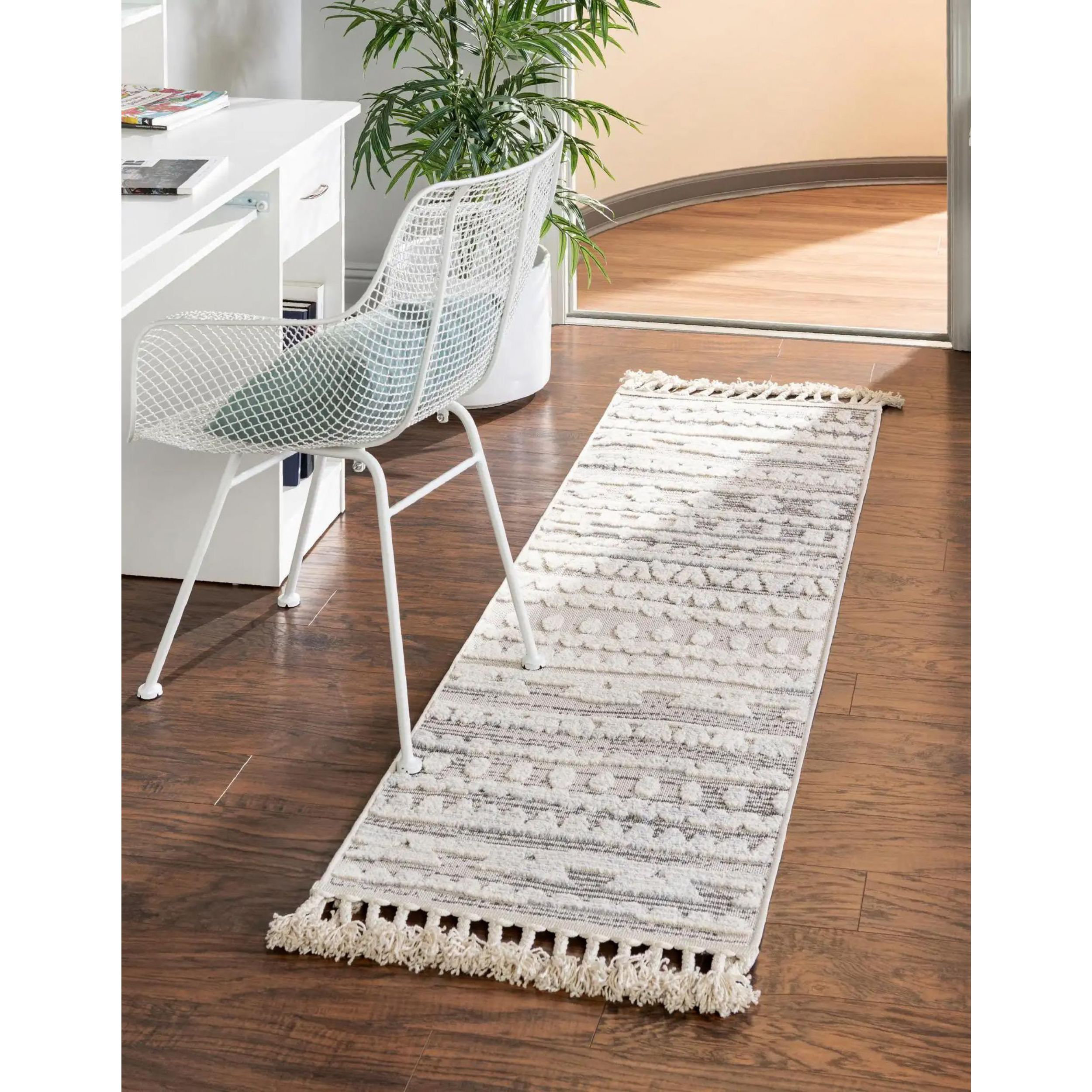 The Twillery Co.® Groton Cream/Grey Area Rug & Reviews | Wayfair