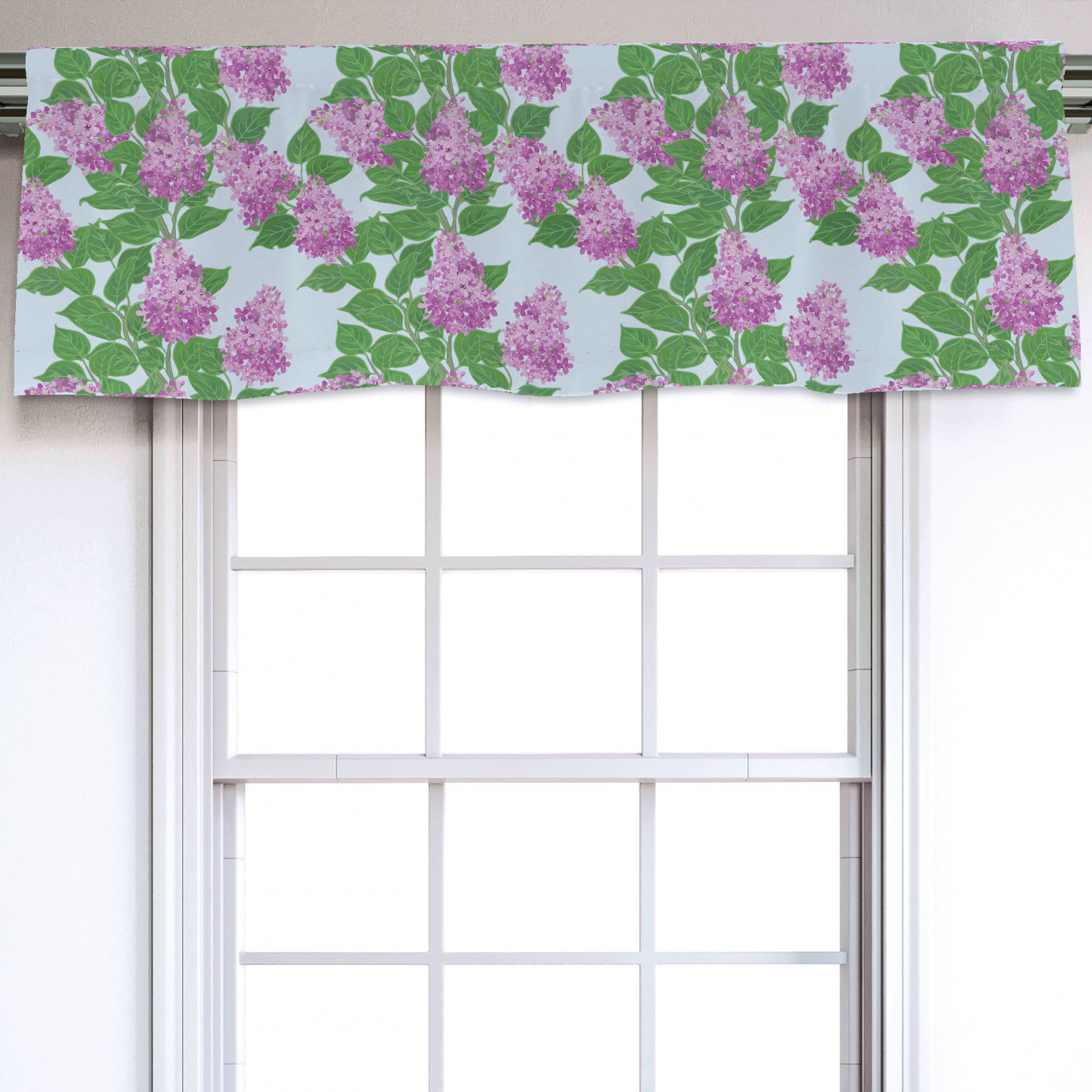 East Urban Home Lilac 54" Window Valance | Wayfair