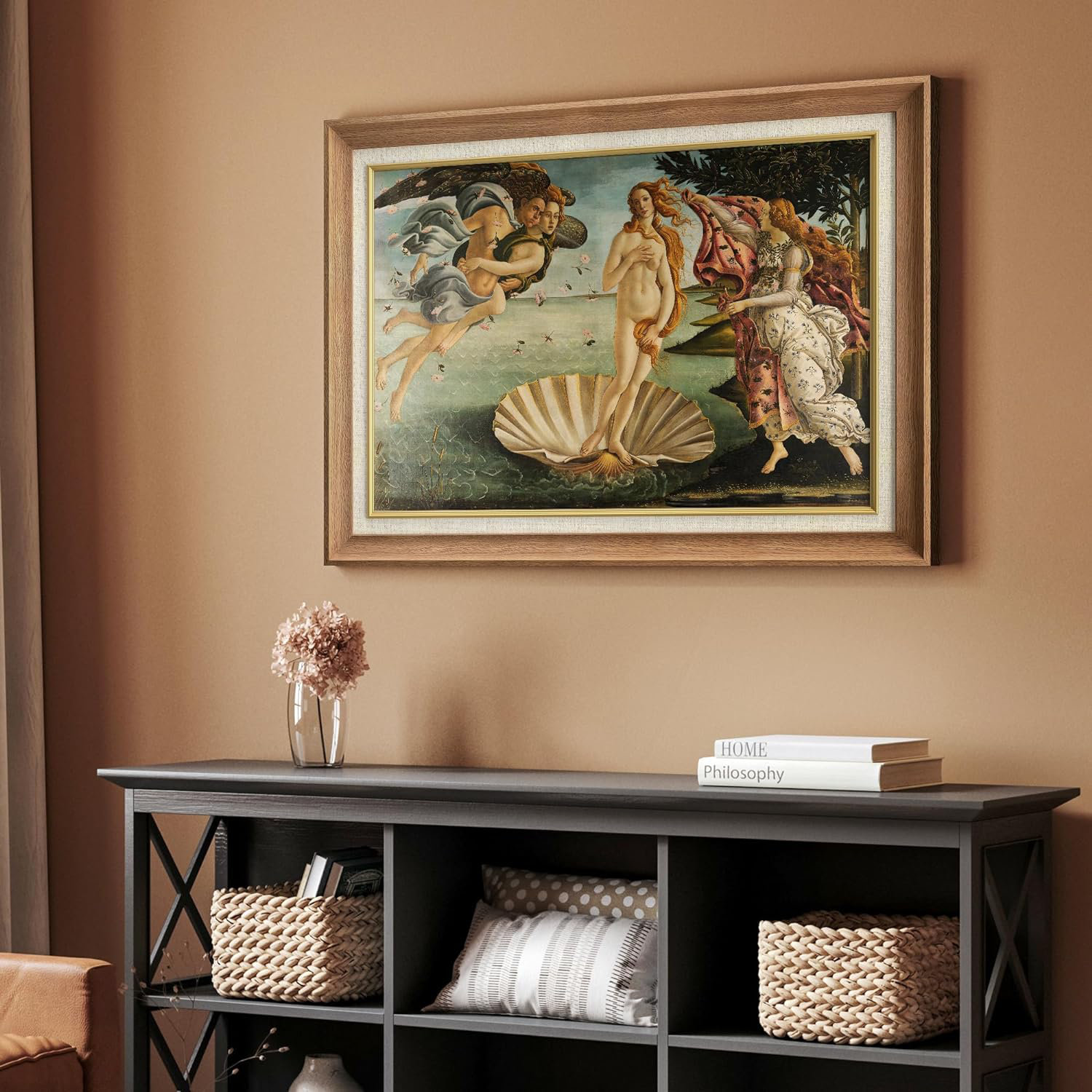 IDEA4WALL Premium Framed Wall Art Birth Of Venus By Botticelli Giclee ...