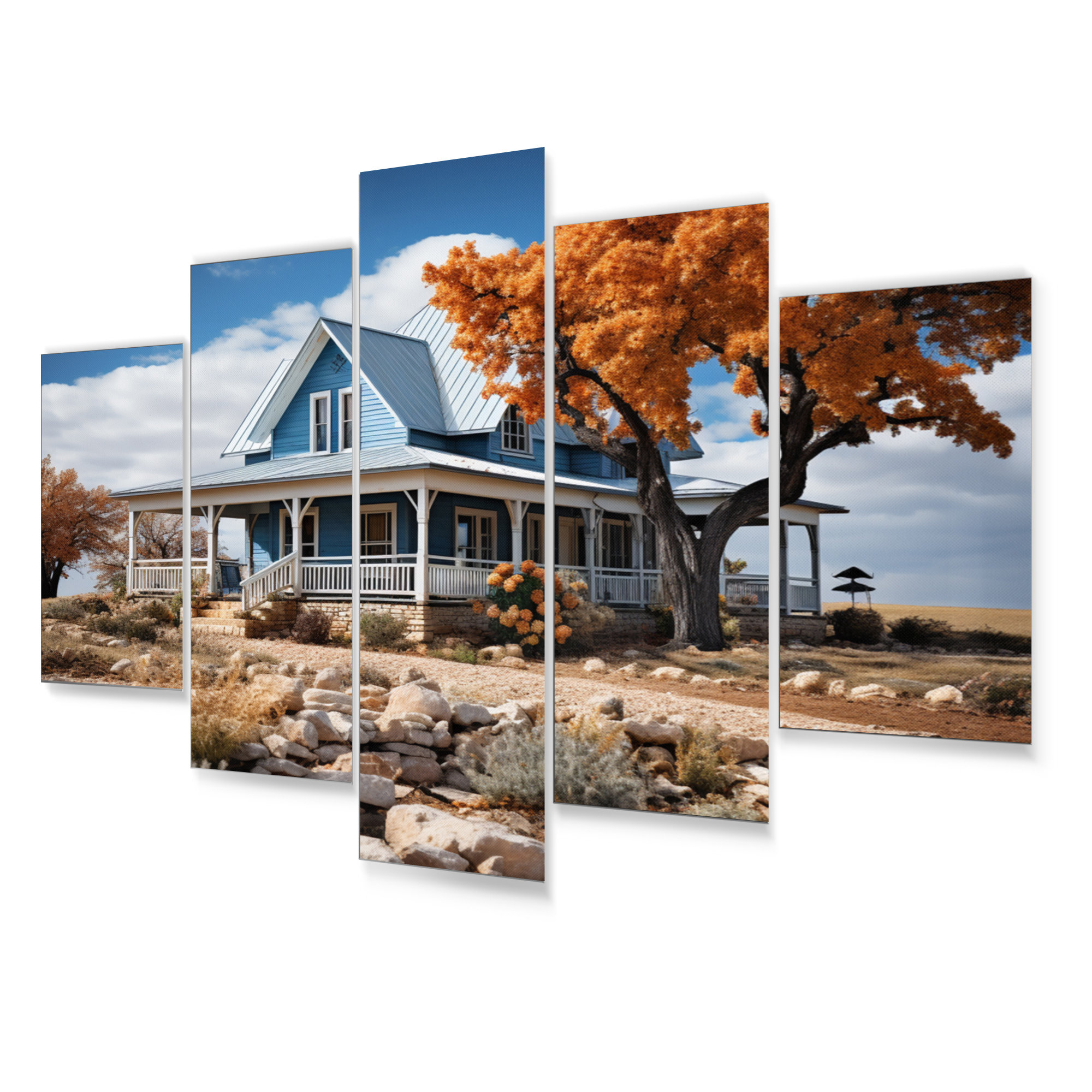 Latitude Run® Farmhouse Quaint Homestead - Farm Metal Wall Art Set ...