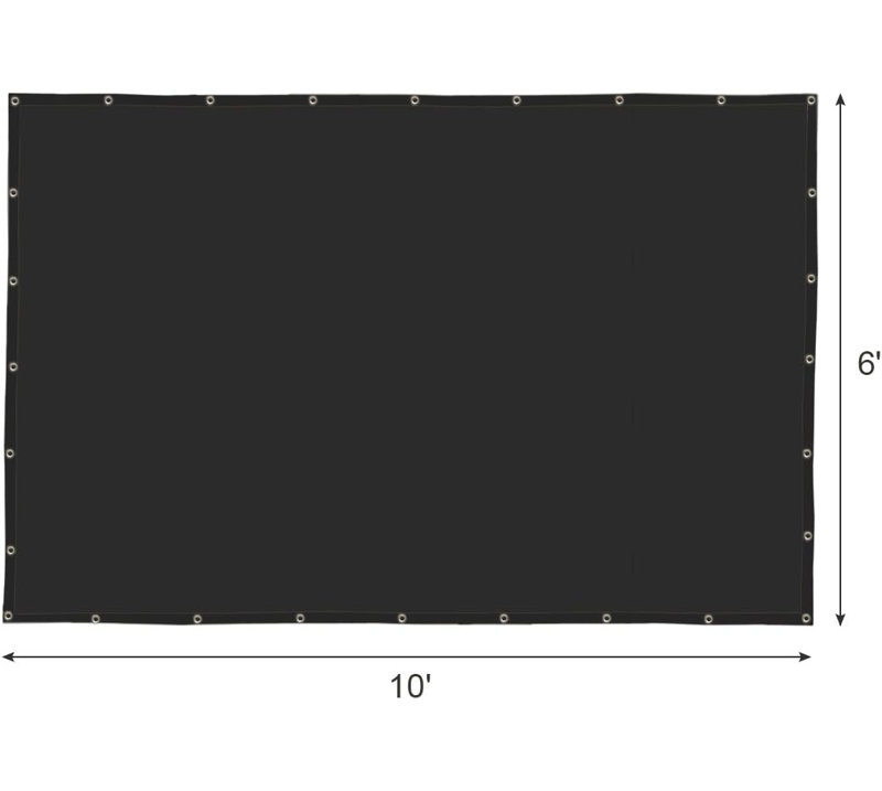 HGmart Shatex 90% Shade Fabric 6x10FT Sun Shade Cloth with Grommets for ...