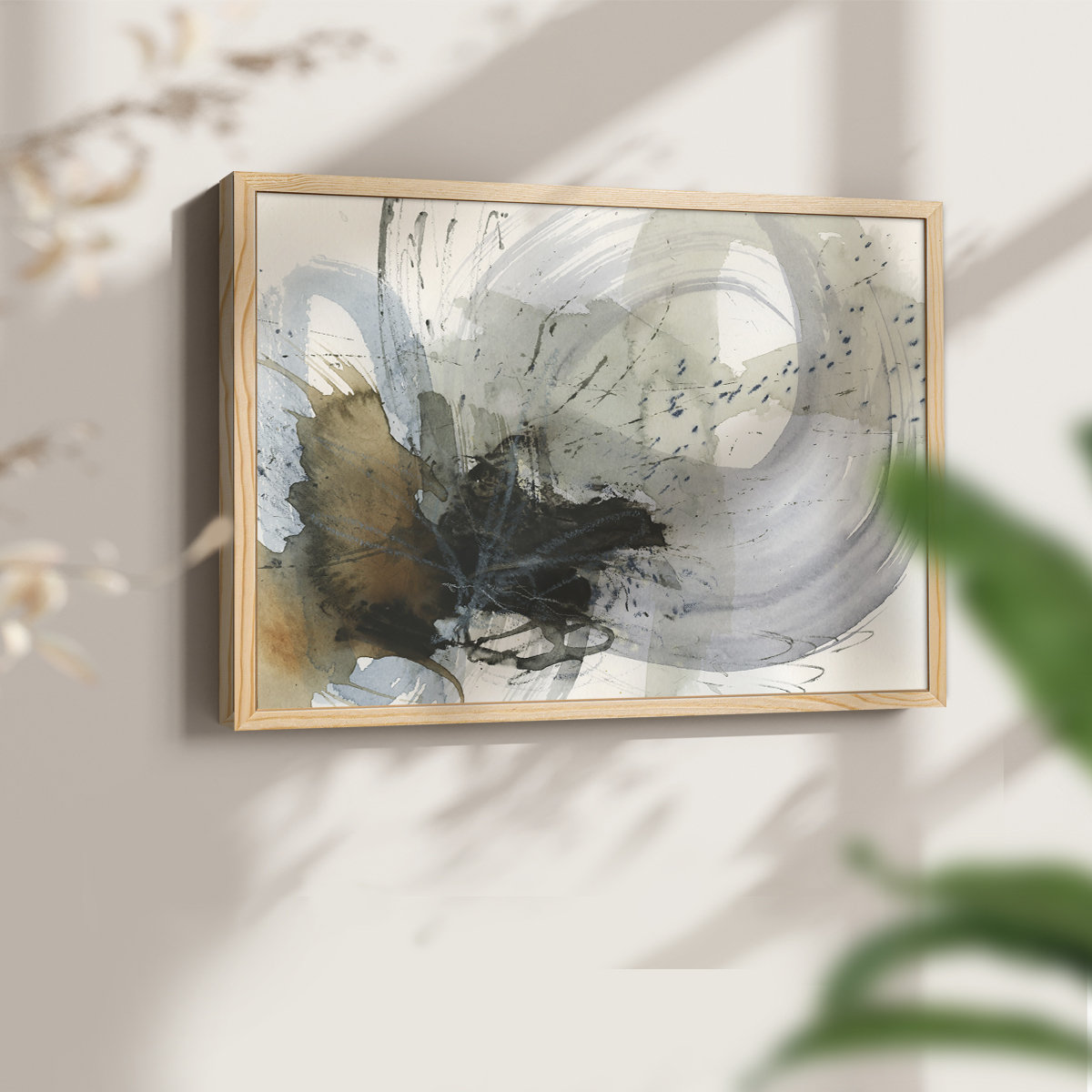 Wrought Studio™ Orbital Burst II -Framed Print - Restickable | Wayfair