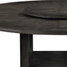 Wildon Home® Denholm Dark Cocoa Round Storage Dining Table With Drawer ...