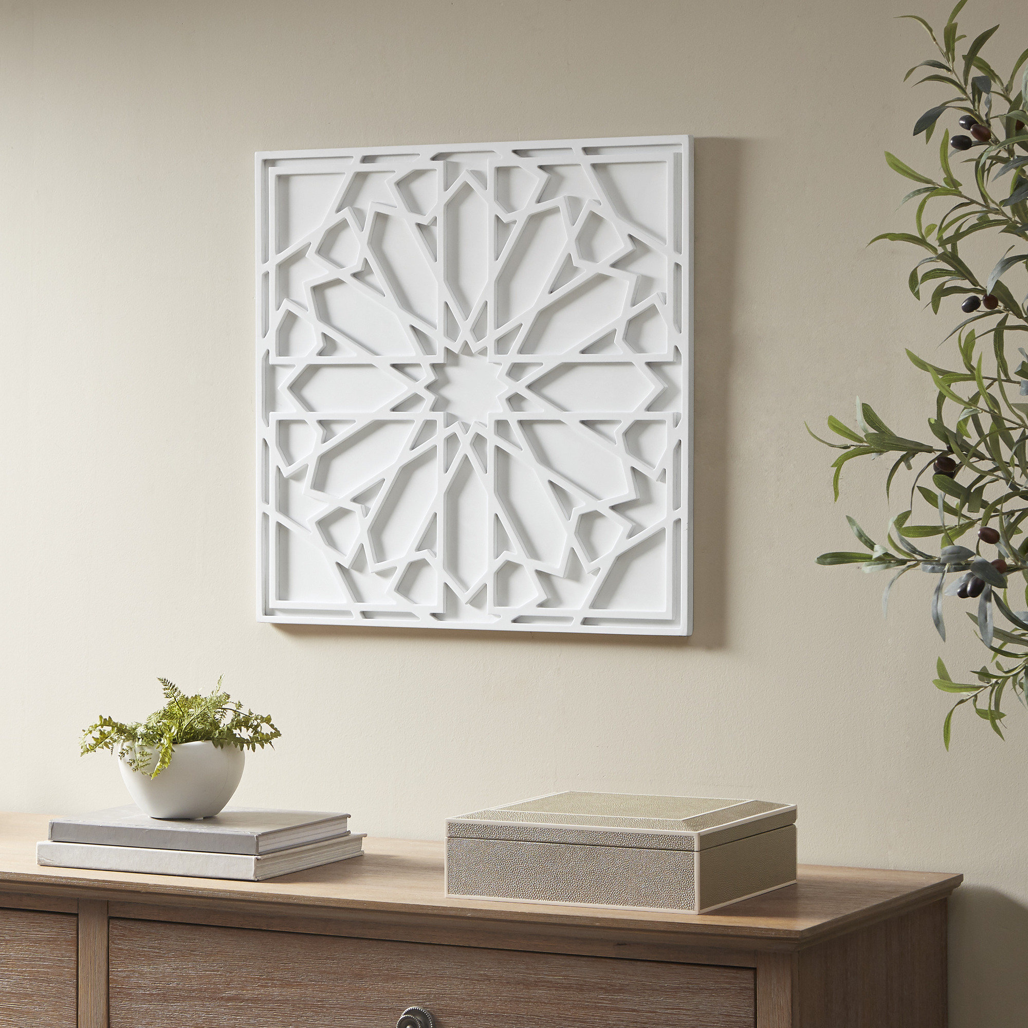 World Menagerie Boho Notion White Medallion Wood Wall Décor & Reviews - Wayfair Canada