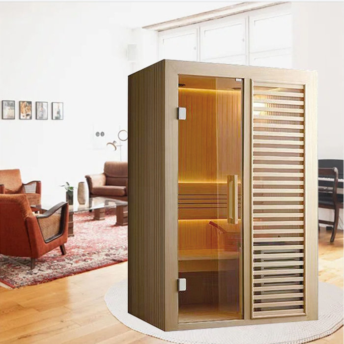 Koi Saunas 1 - Person Indoor Traditional Steam Sauna in Hemlock | Wayfair