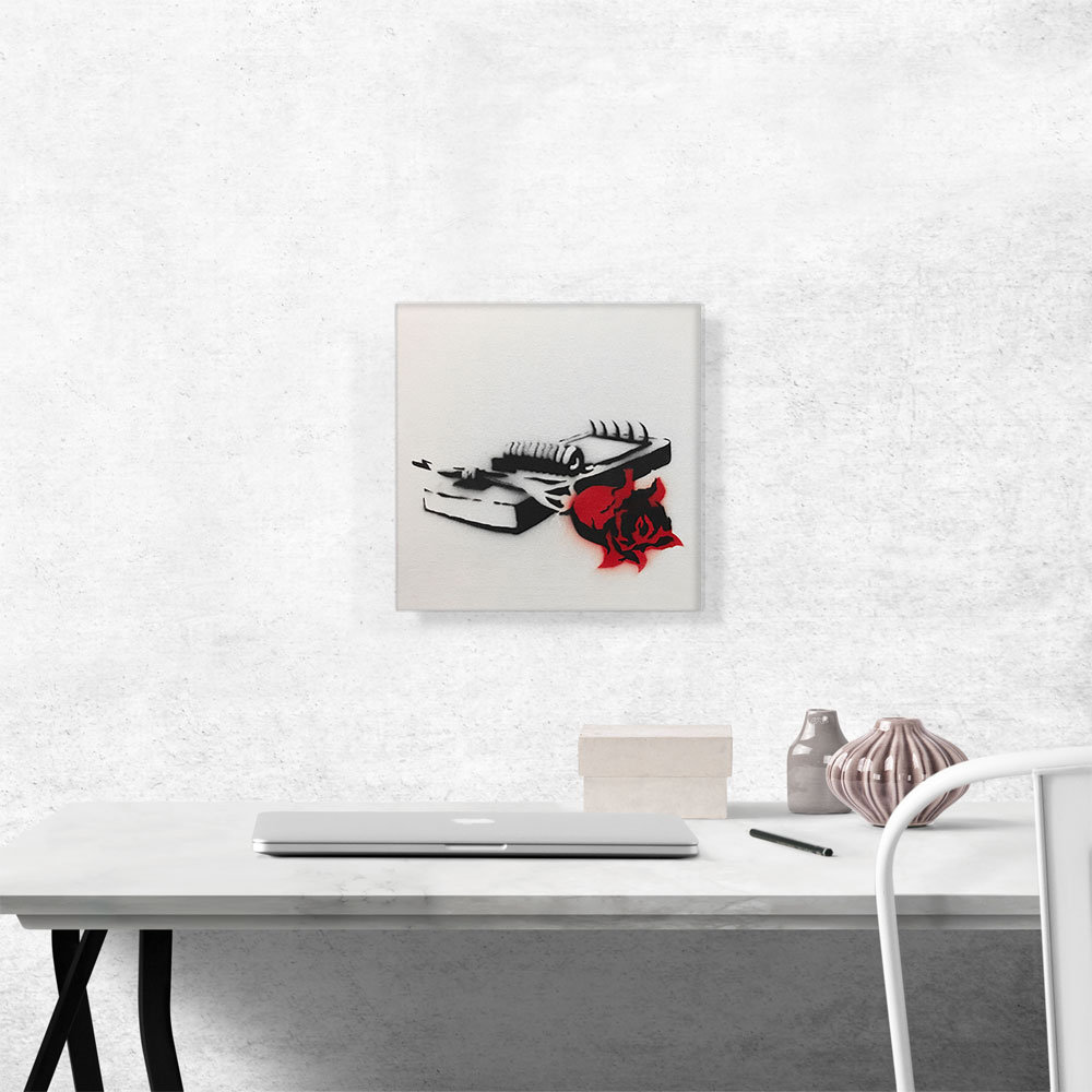 ARTCANVAS Rose In Mouse Trap Canvas Art Print By Banksy - Wayfair Canada