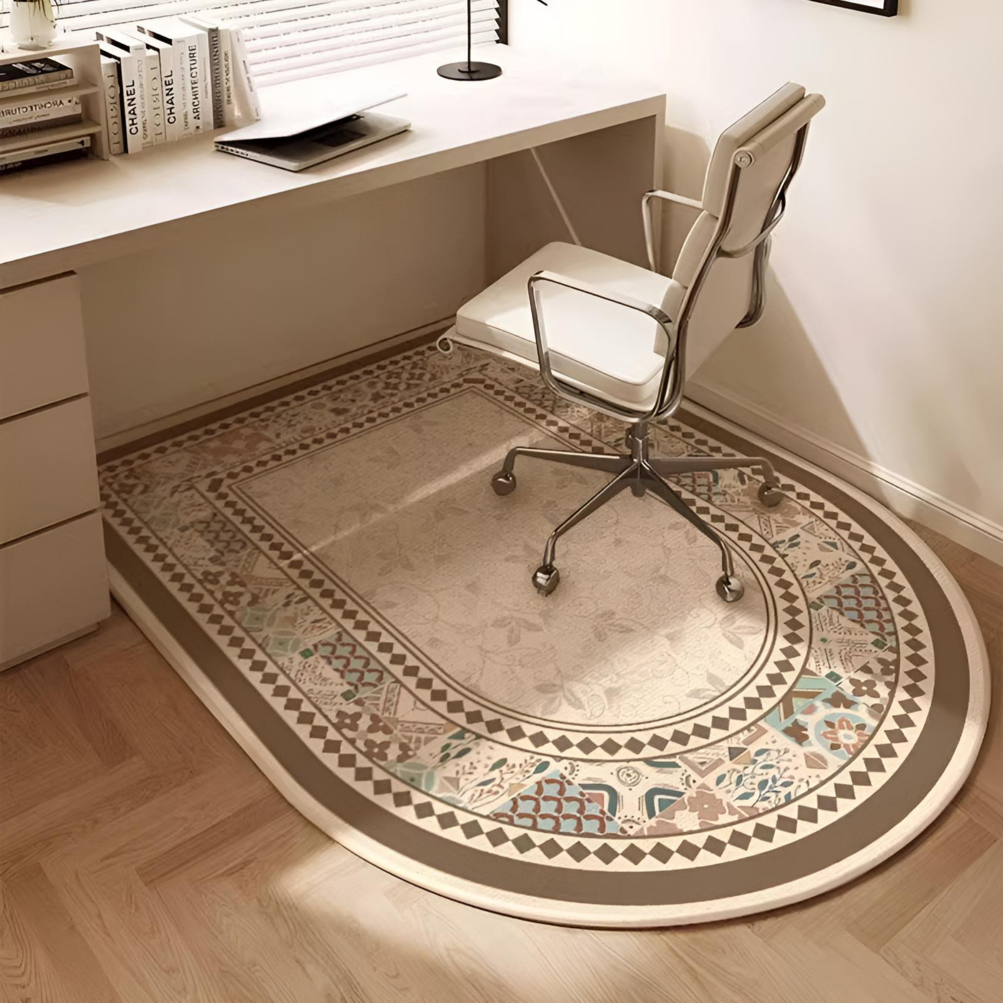 PURHOC Premium Vintage Arch Contour Desk Mat For Elegant Workspace ...