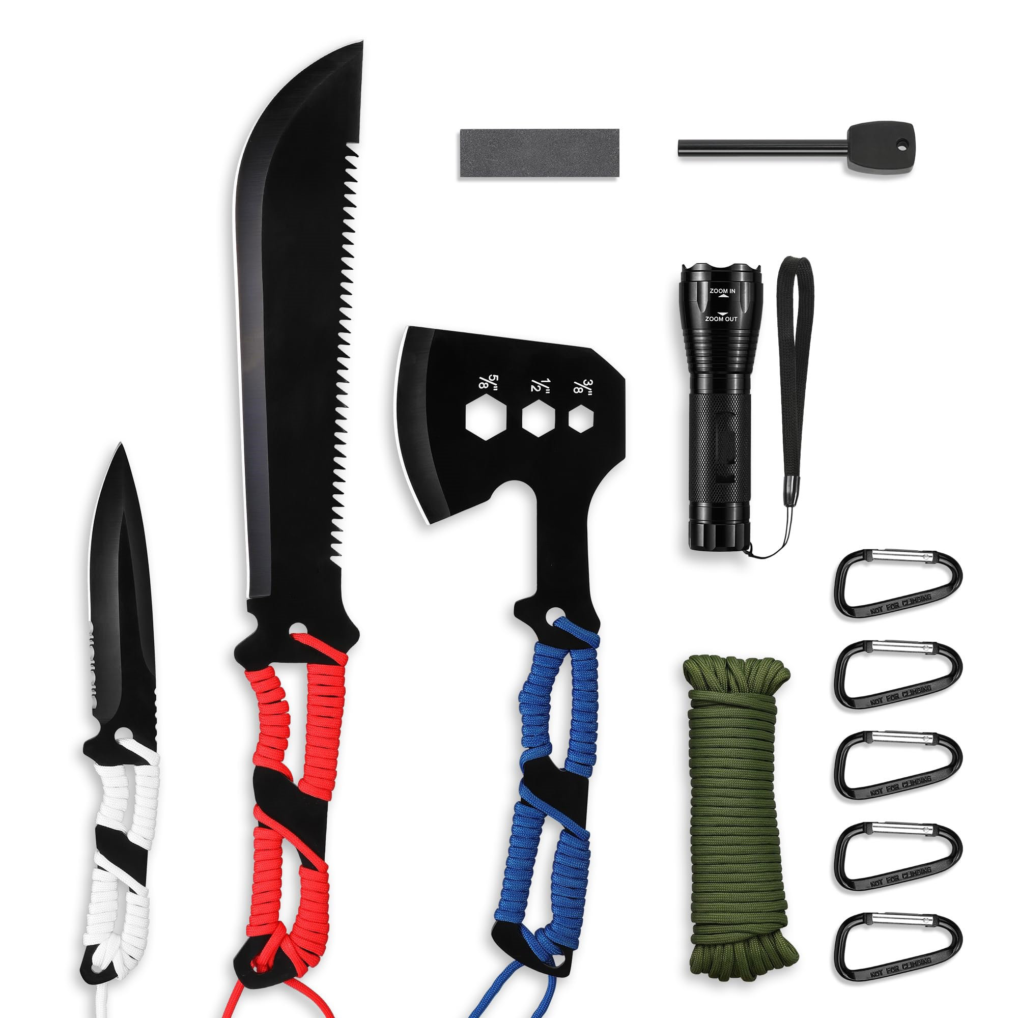 UNIVERSAL WINDOW SOLUTIONS Hatchet And Machete Set With Scabbard, All ...
