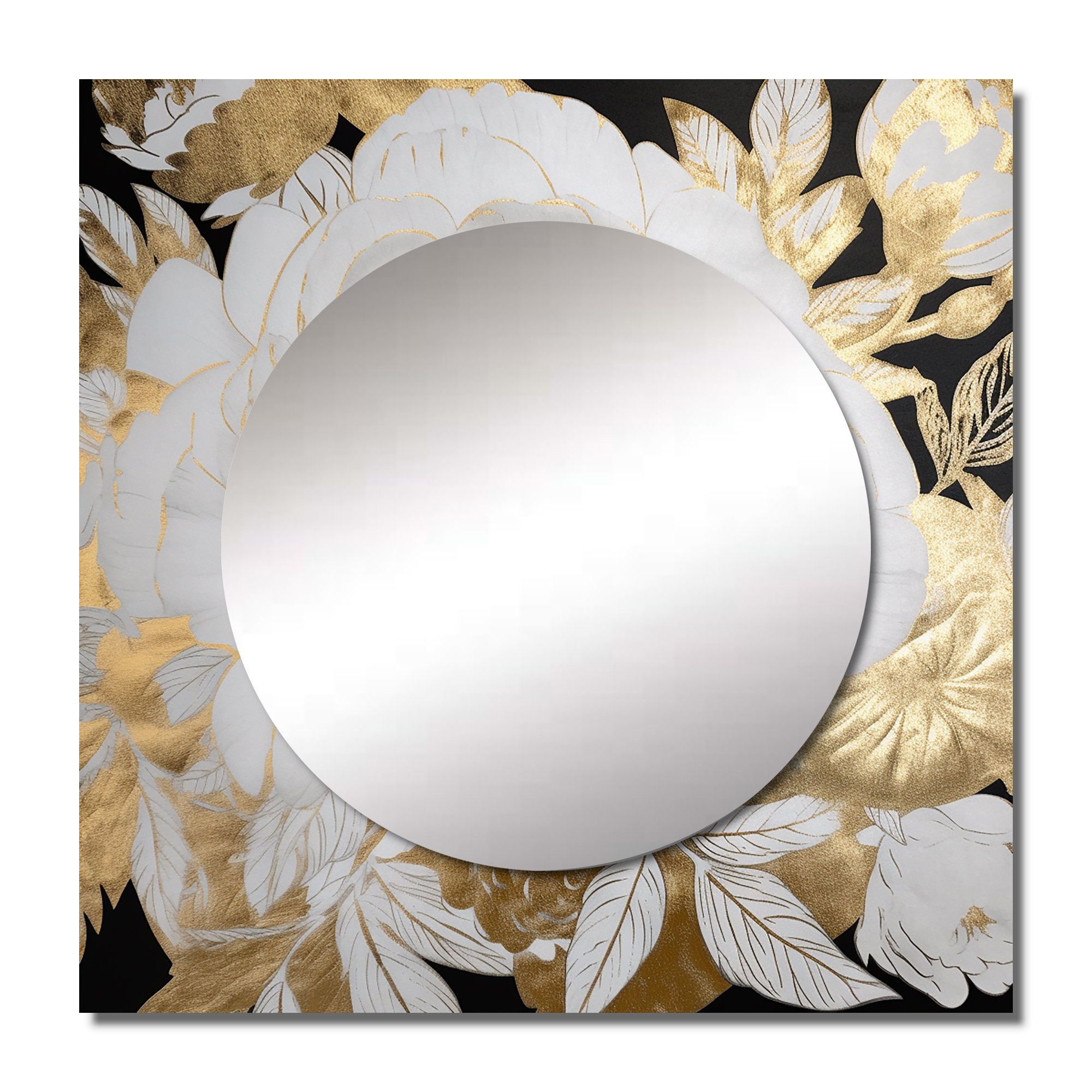 East Urban Home Ravneet - Rose Large Square Mirror For Wall Art Decor ...