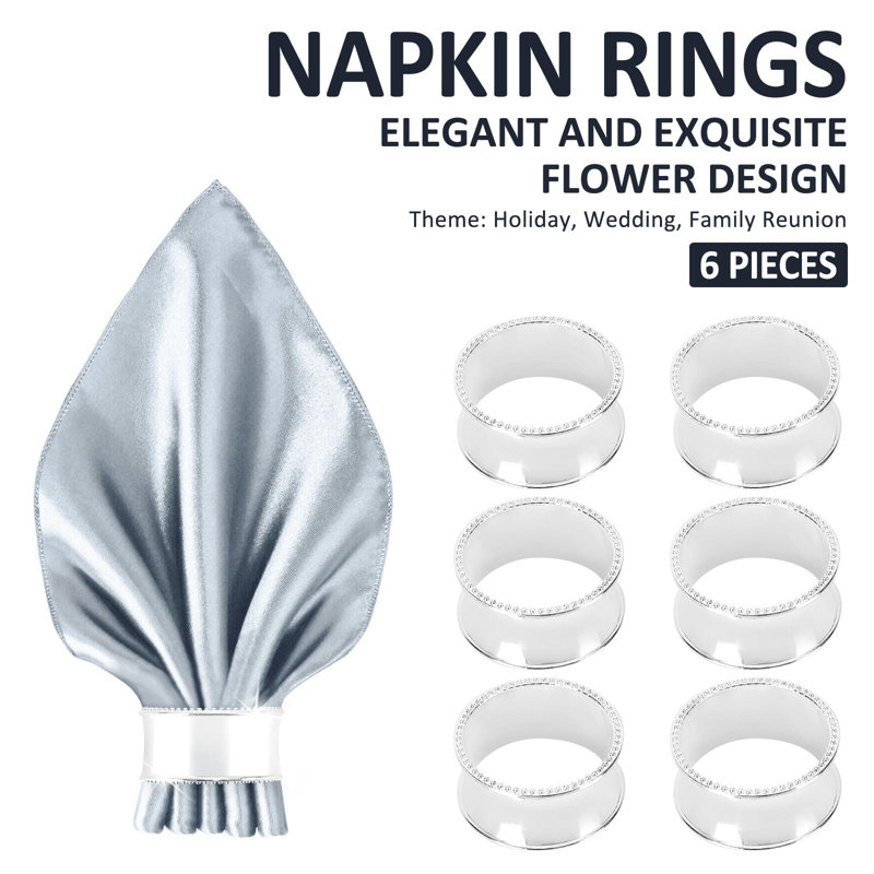 Artudatech Bead Side Napkin Rings | Wayfair