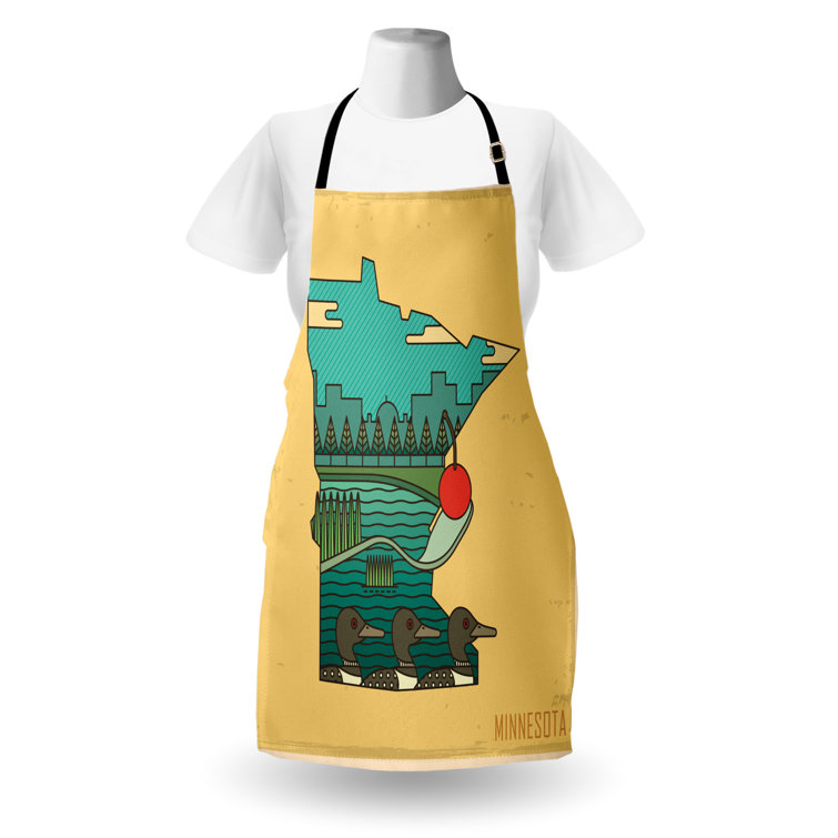 Bless international East Urban Home Minnesota Apron, Cooking Gardening ...